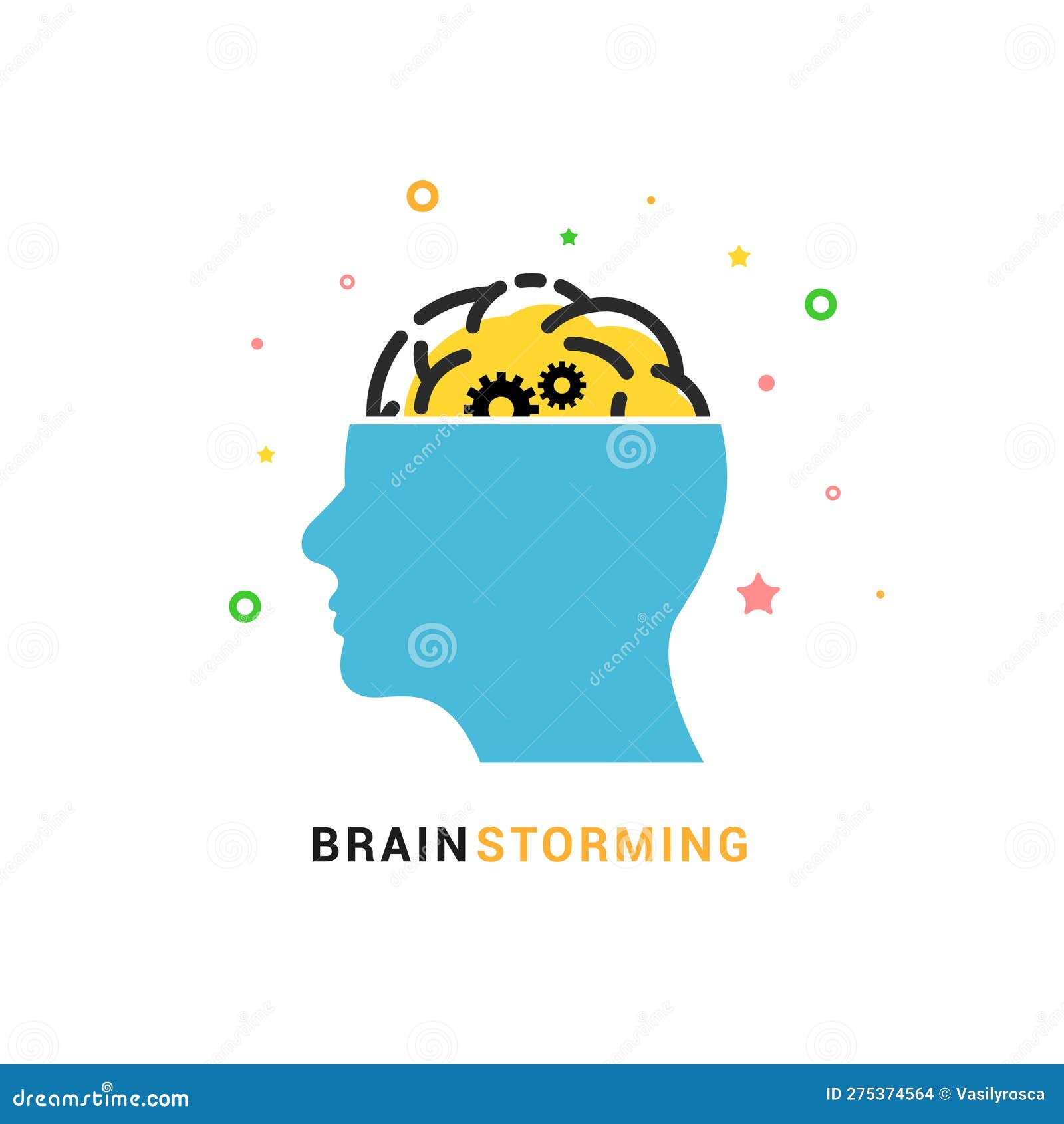 Brainstorm Vector Icon Idea. Brain Storm Lighting Power Creative ... Brainstorm Vector Icon Idea. Brain Storm Lighting Power Creative ...