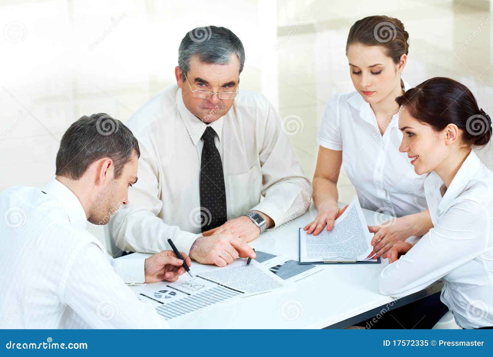 Brainstorming stock image. Image of company, paperwork - 17572335