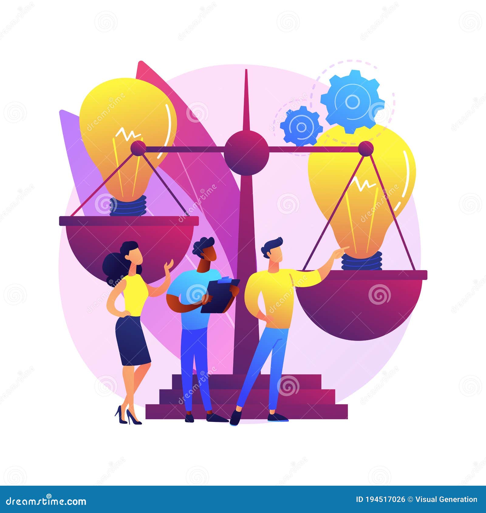Brainstorming Abstract Concept Vector Illustration. Stock Vector ...