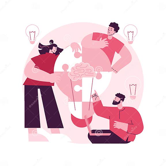 Brainstorming Abstract Concept Vector Illustration. Stock Vector ...