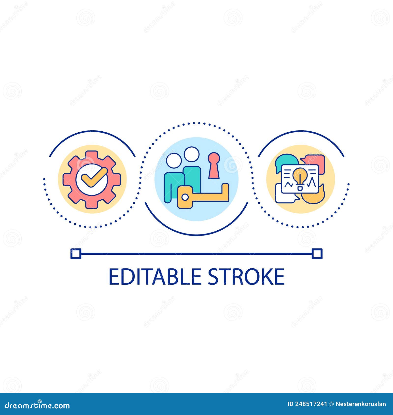 Brainstorming Activities for Problem Solving Loop Concept Icon Stock ...
