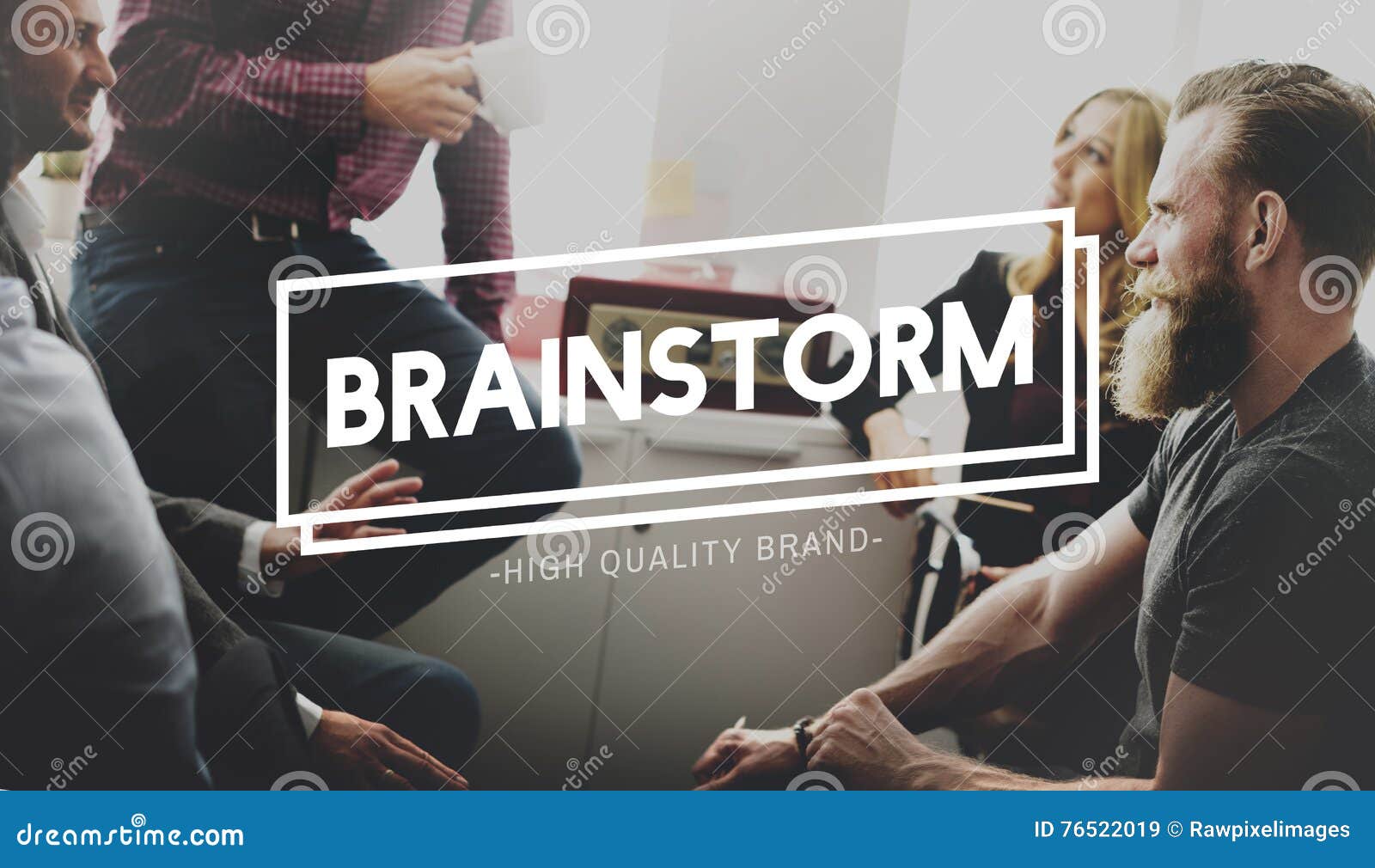 Brainstorming Brainstorm Business People Design Concepts Stock ...