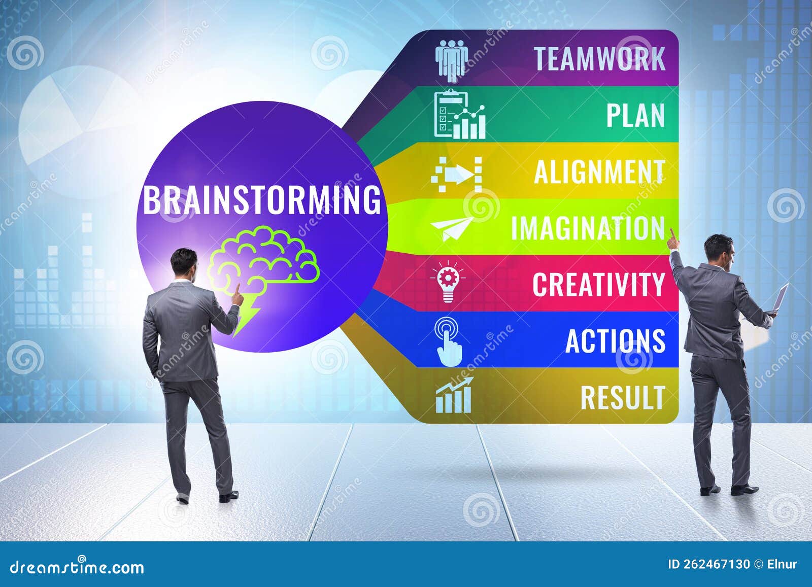 Brainstorming Concept As a Solution Tool Stock Photo - Image of ...