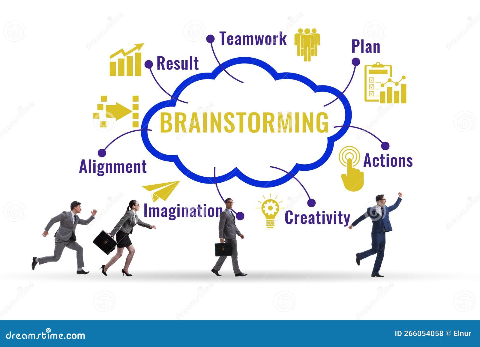 Brainstorming Concept As a Solution Tool Stock Photo - Image of note ...
