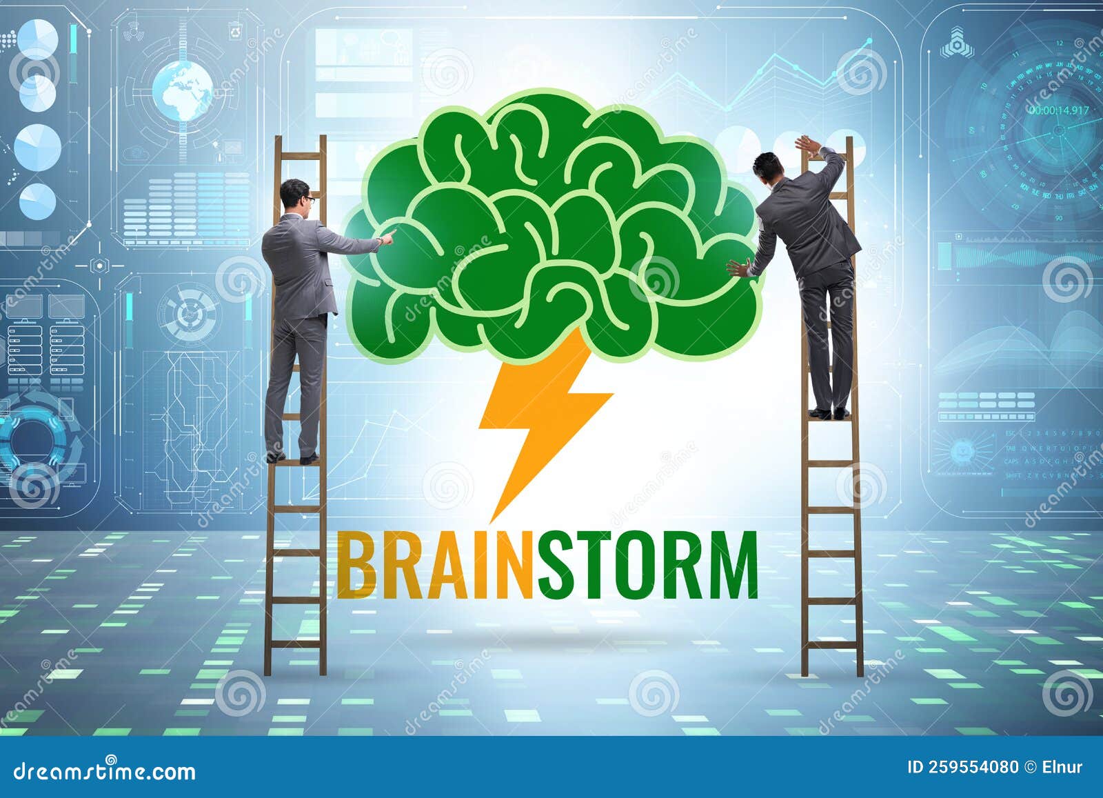 Brainstorming Concept As a Way of Finding Solutions Stock Photo - Image ...