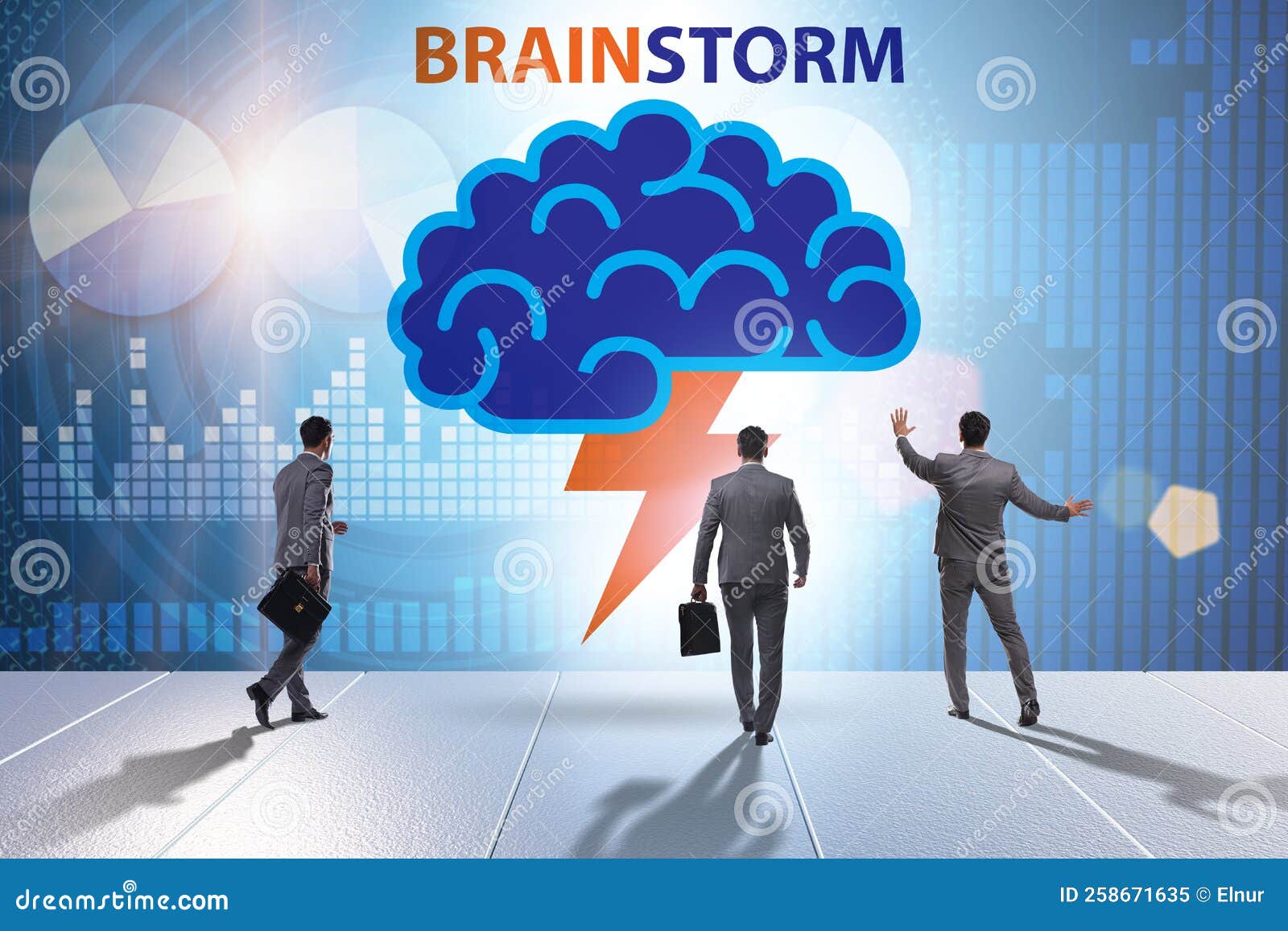 Brainstorming Concept As a Way of Finding Solutions Stock Image - Image ...