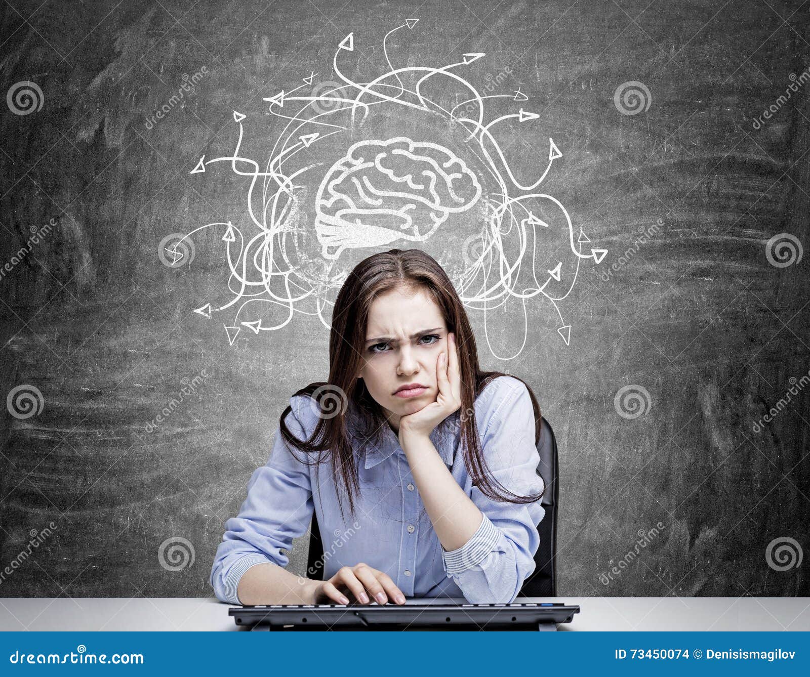 Brainstorming concept stock photo. Image of desktop, angry - 73450074