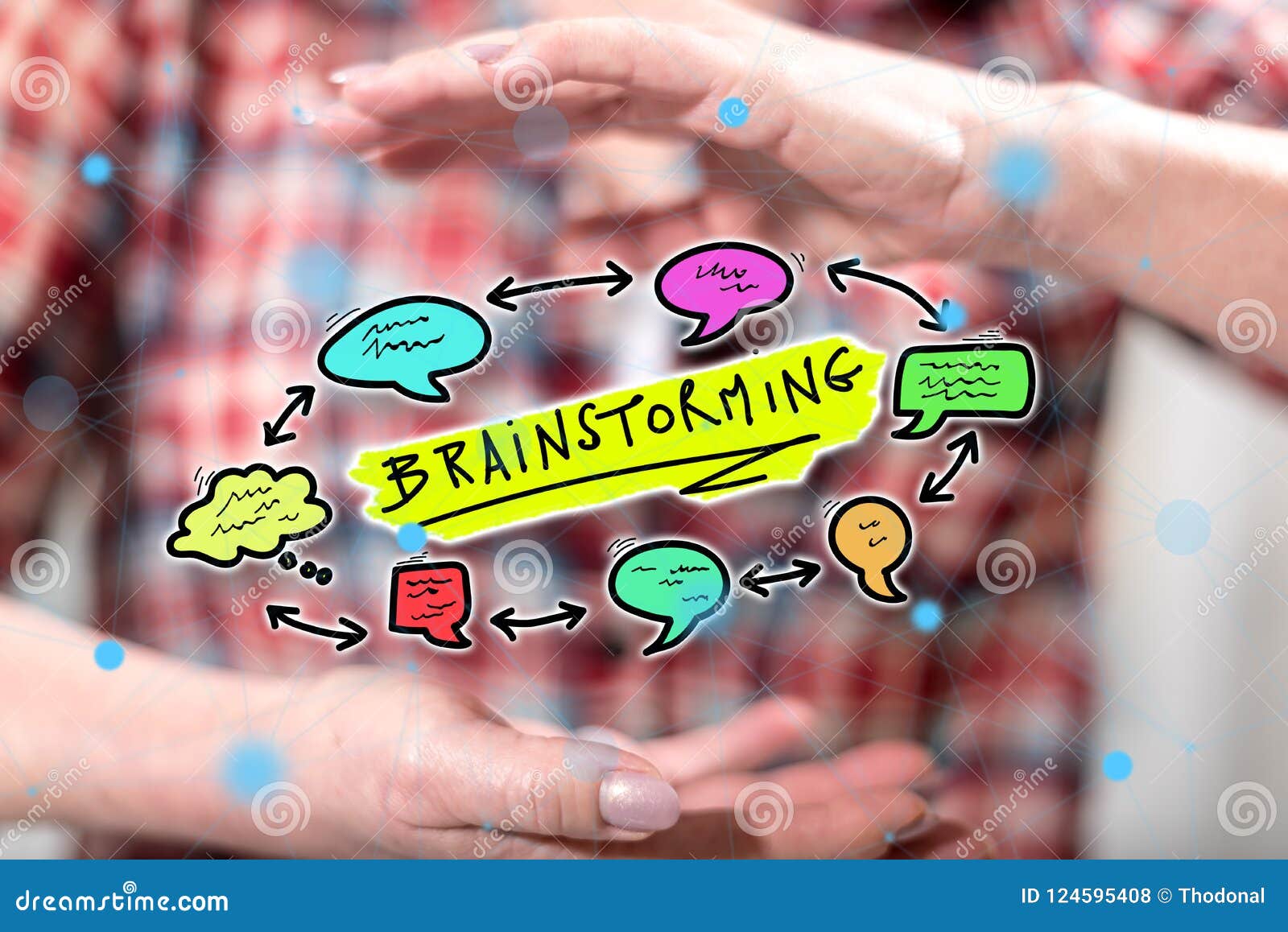 Concept of brainstorming stock photo. Image of creativity - 124595408