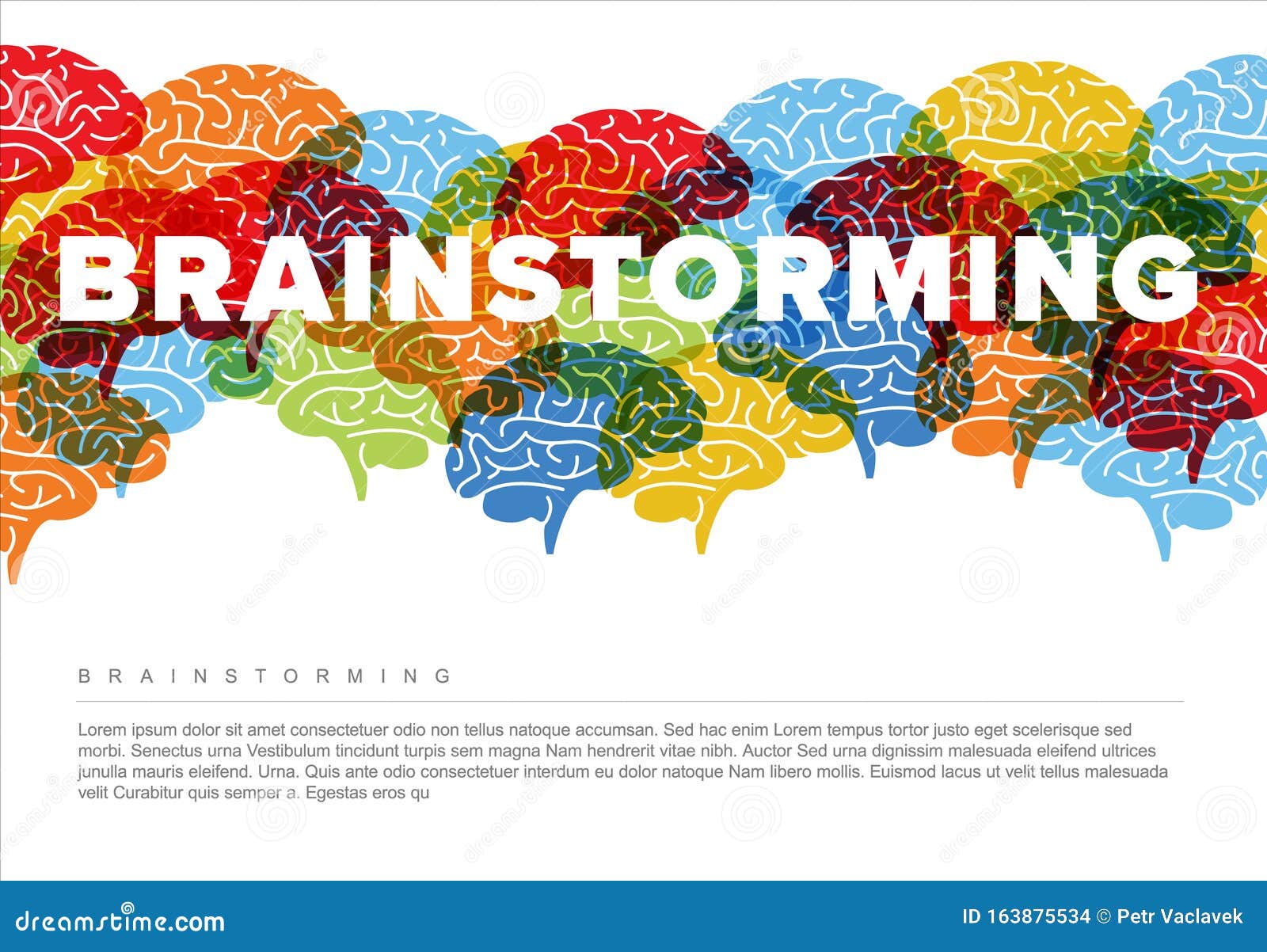 Brainstorming Concept Illustration Template Stock Vector - Illustration ...