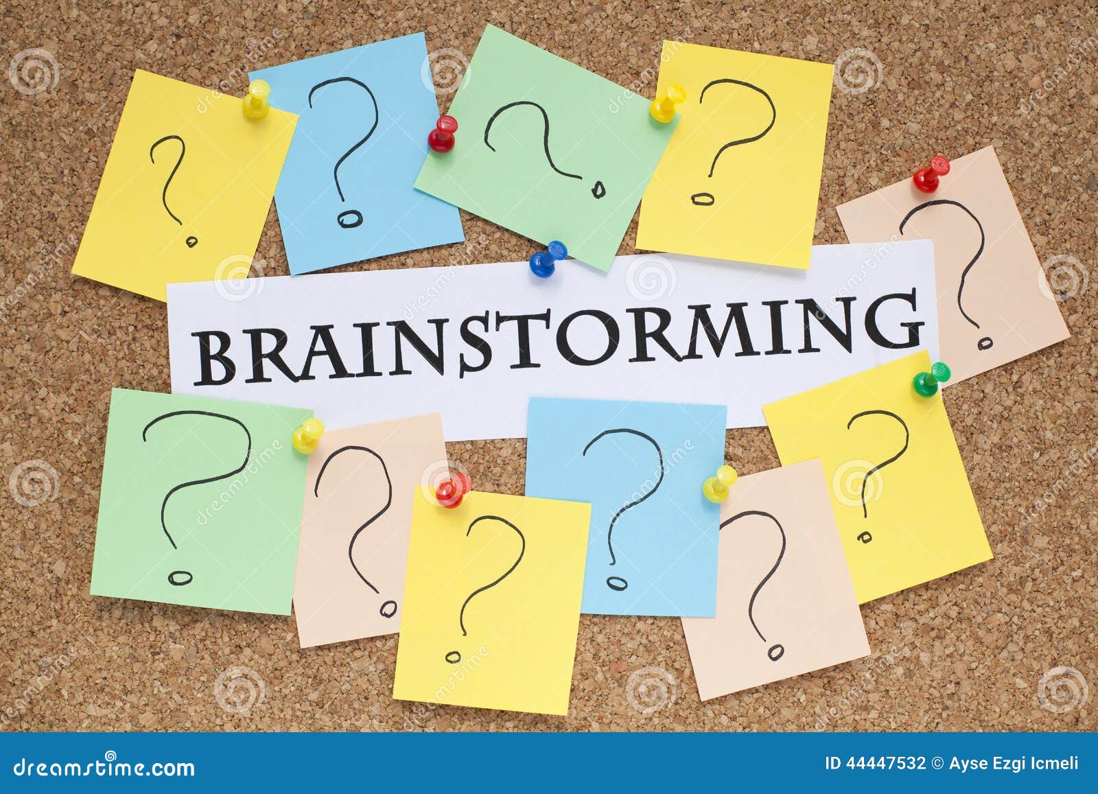 Brainstorming stock photo. Image of text, marks, brain - 44447532