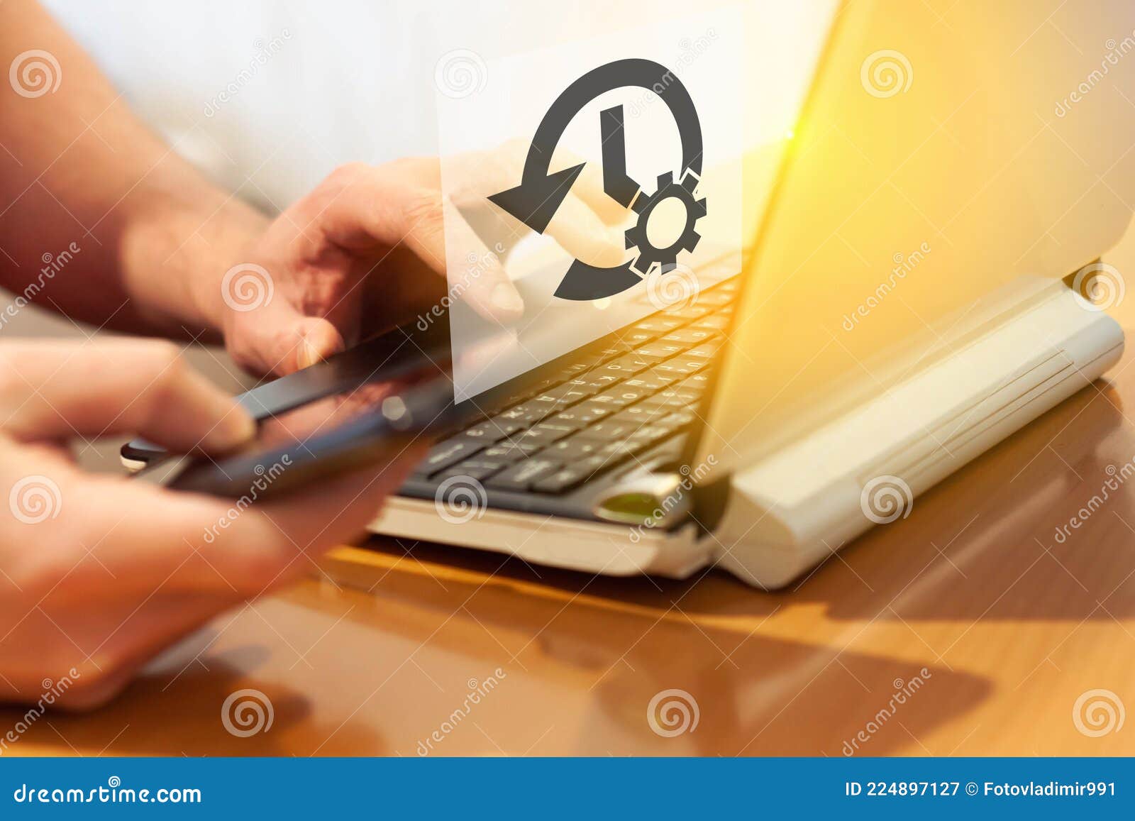 Brainstorming Concept while Working at Home. Office Work at the ...