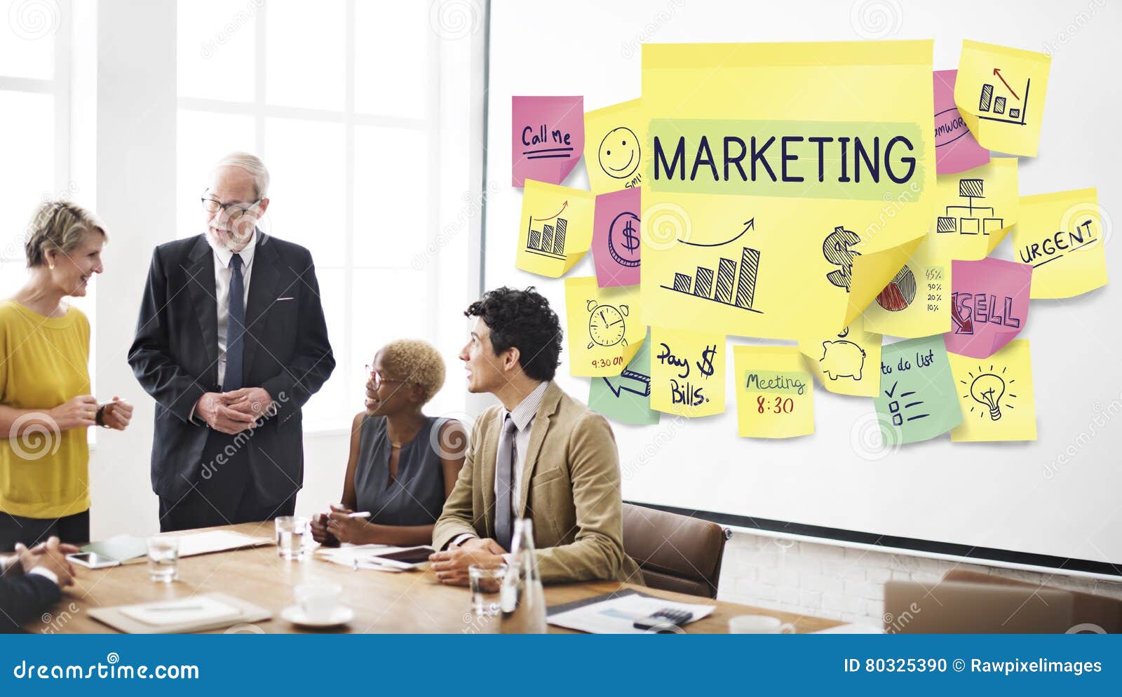 Brainstorming Discussion Plan Marketing Graphic Concept Stock Photo ...
