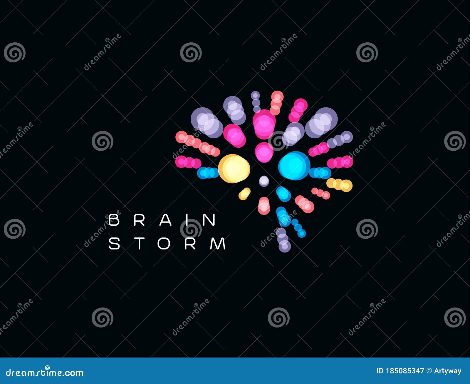Brainstorming Event Logo. Brain Logotype. Mind Blowing Ideas Icon ...