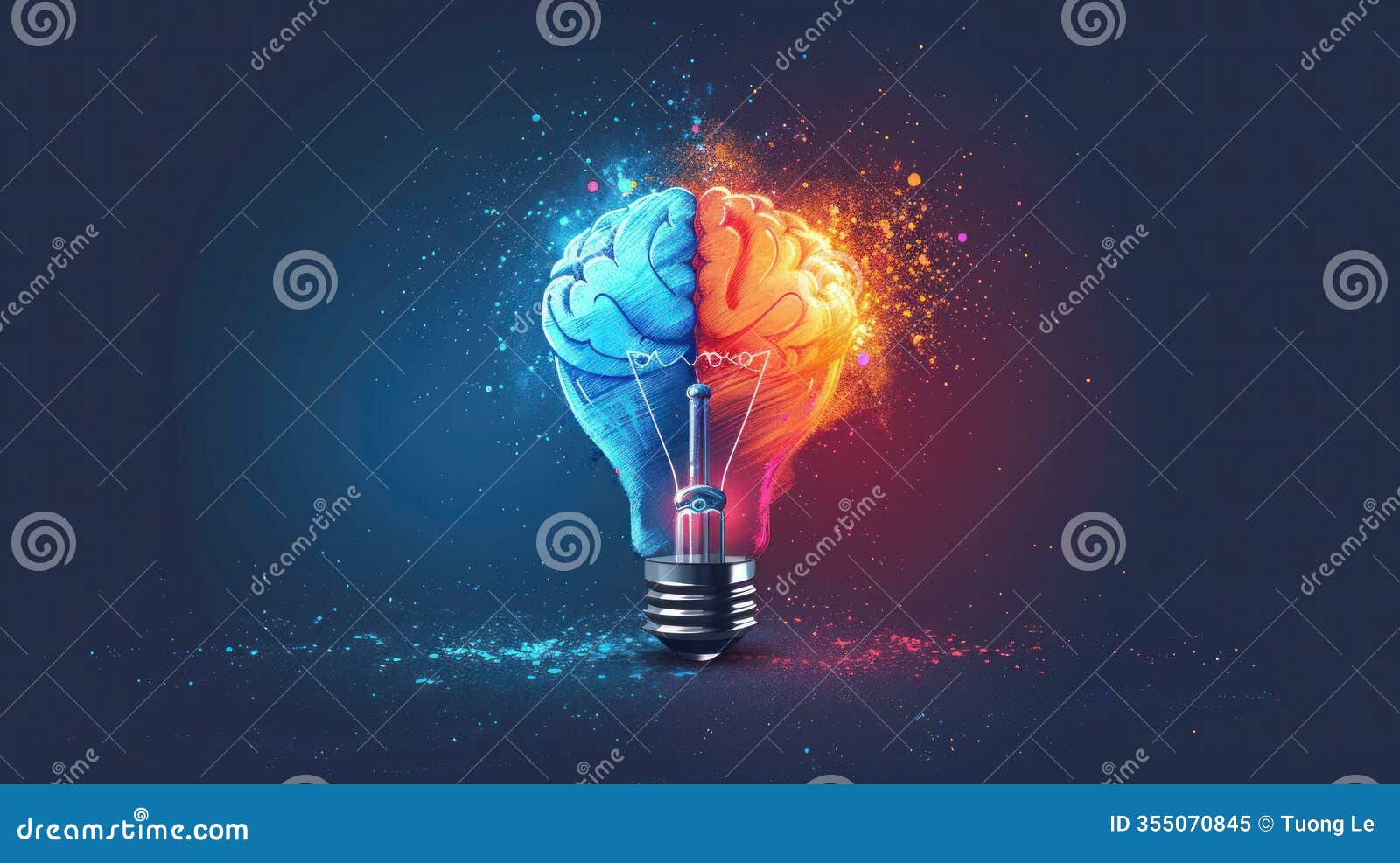 Half A Brain One Line Art. Continuous Line Drawing Of Human, Internal ...