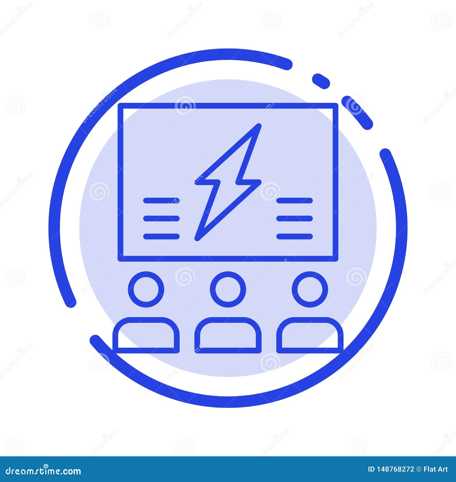 Brainstorming, Group, Idea, Solution, Team, Think, Thinking Blue Dotted ...