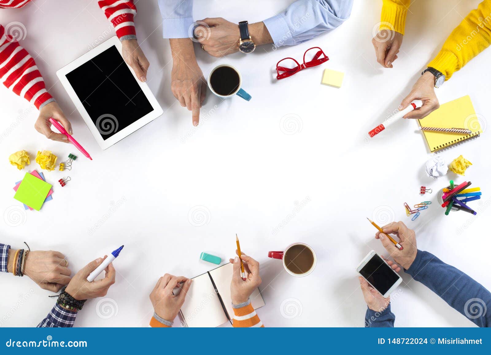 Brainstorming Group of People Working Concept Stock Photo - Image of ...