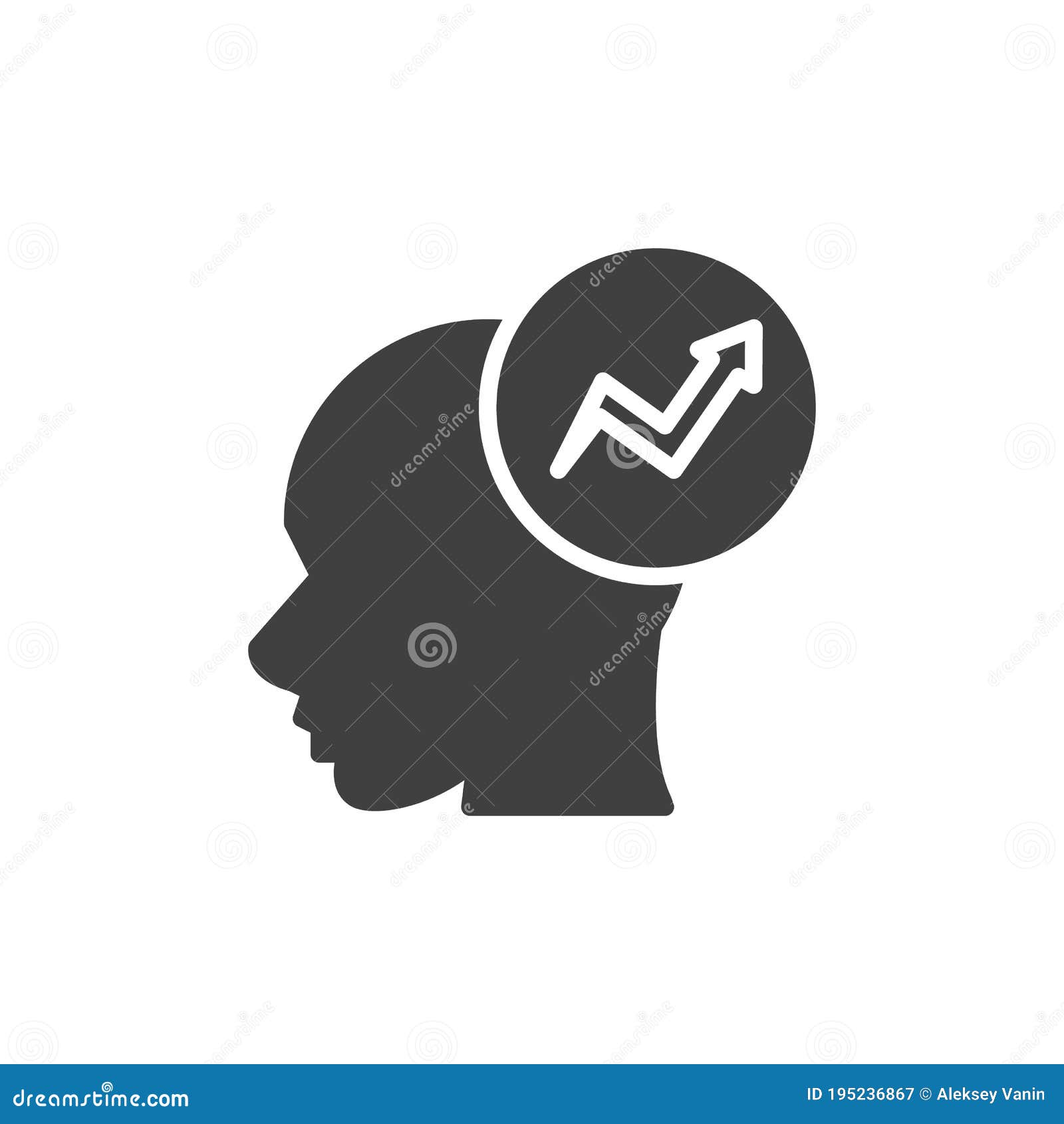 Brainstorming Head Vector Icon Stock Vector - Illustration of arrow ...
