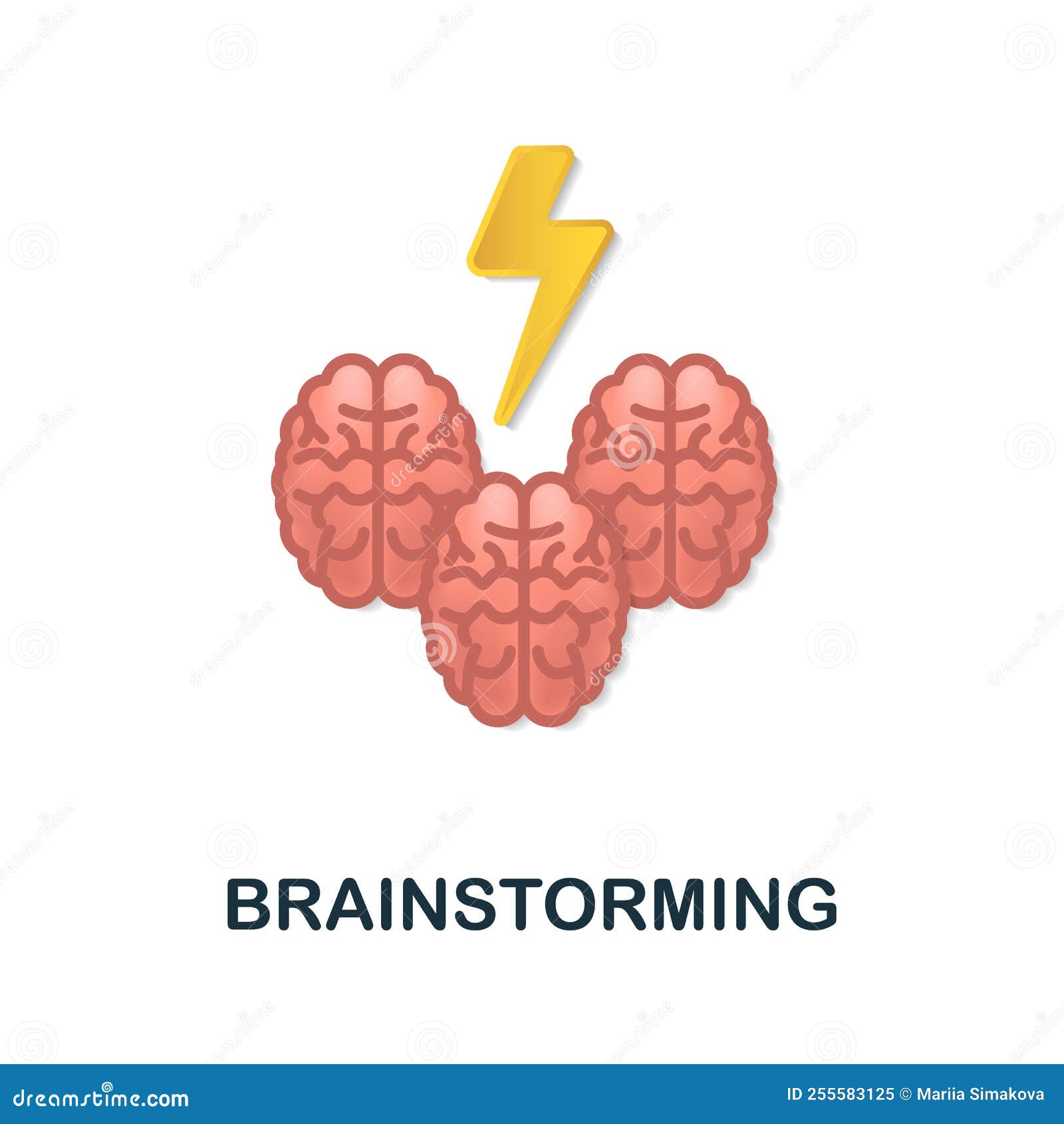 Brainstorming Icon. 3d Illustration From Brain Procces Collection ...