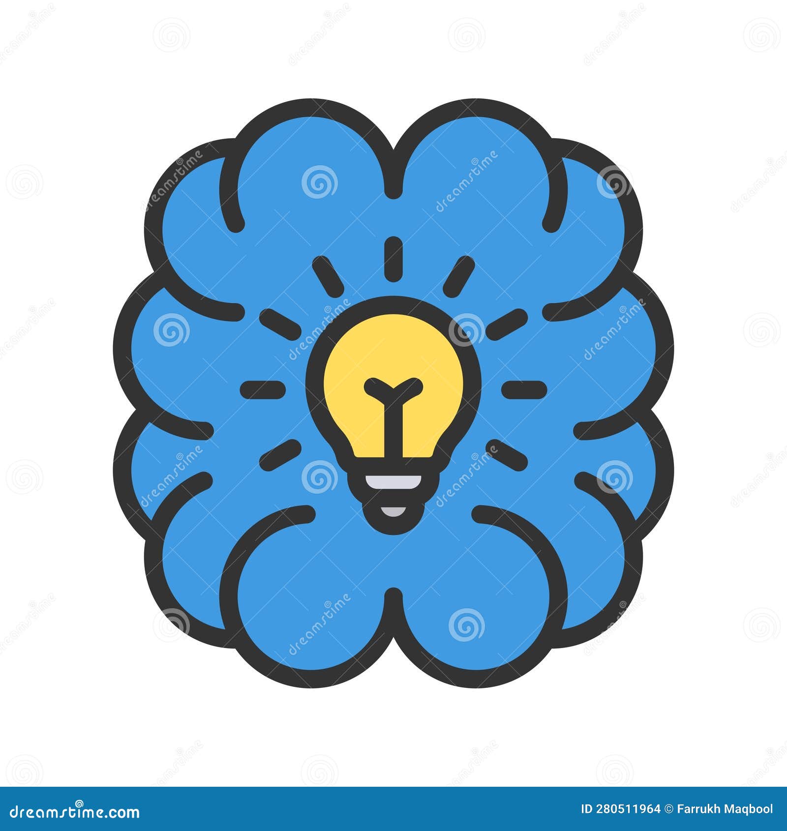 Brainstorming Icon. 3d Illustration From Brain Procces Collection ...