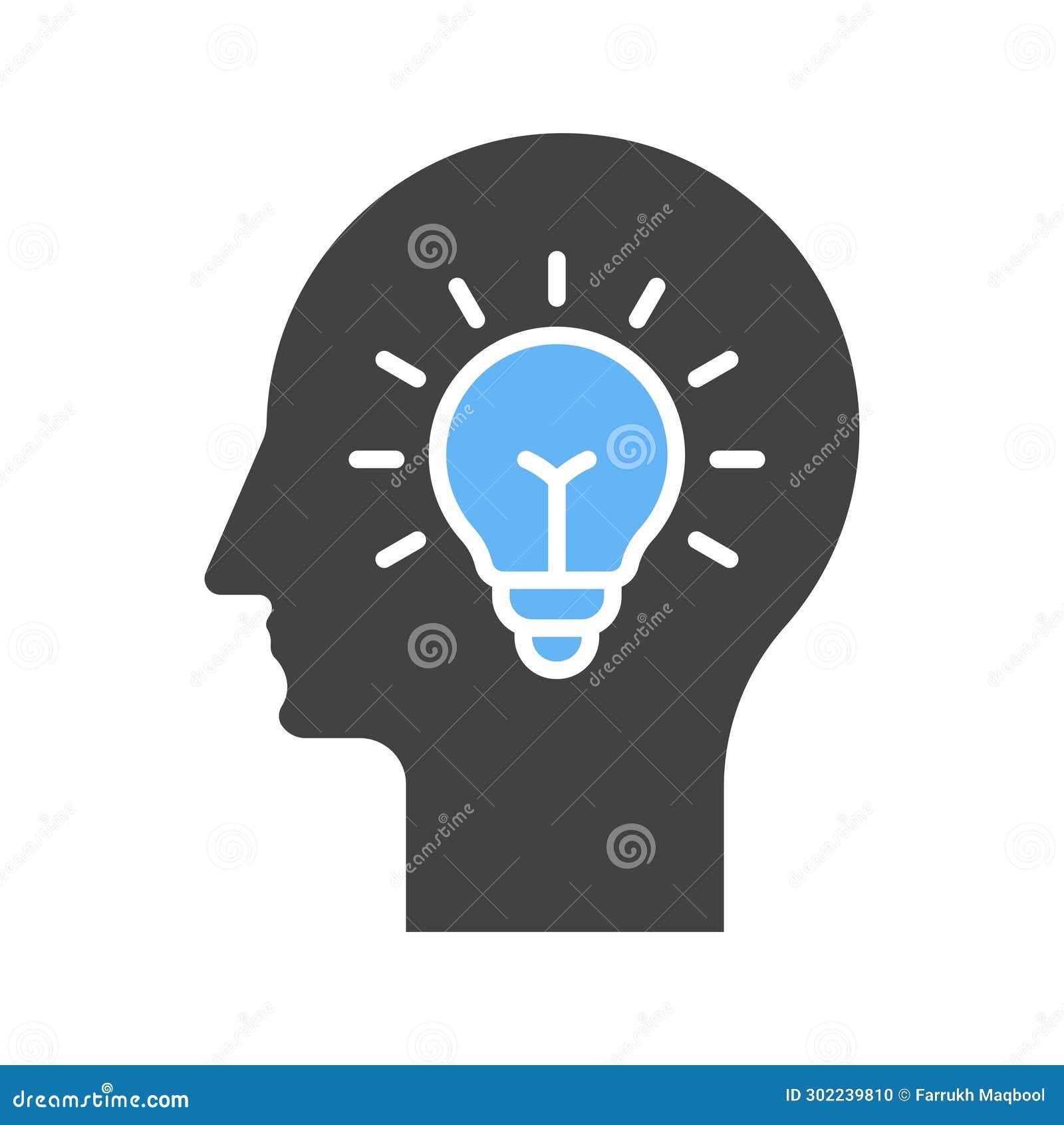 Brainstorming Icon On White Background. Simple Element Illustration ...