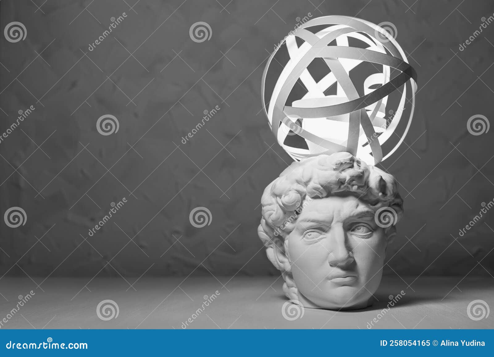 Brainstorming and Idea Concept - Glow Light Bulb and Abstract Swirl of ...