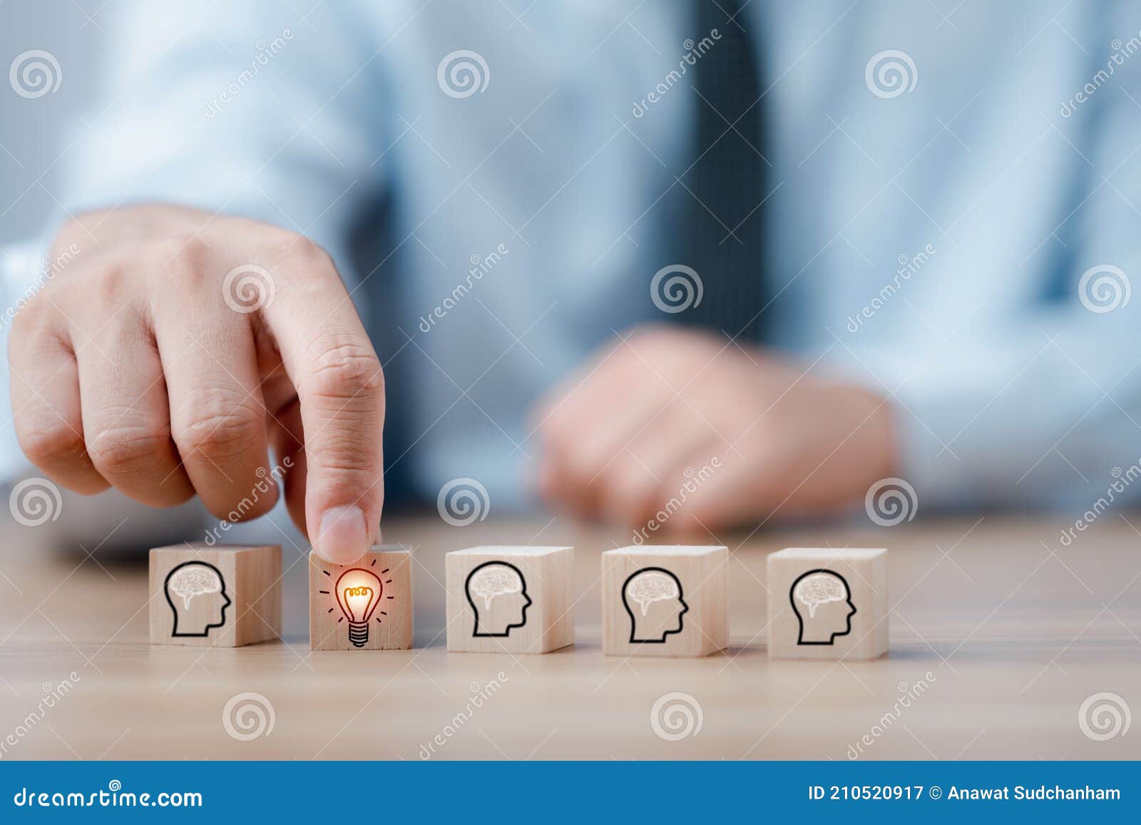 Brainstorming Ideas Present New Ideas among Teams Communicate ...