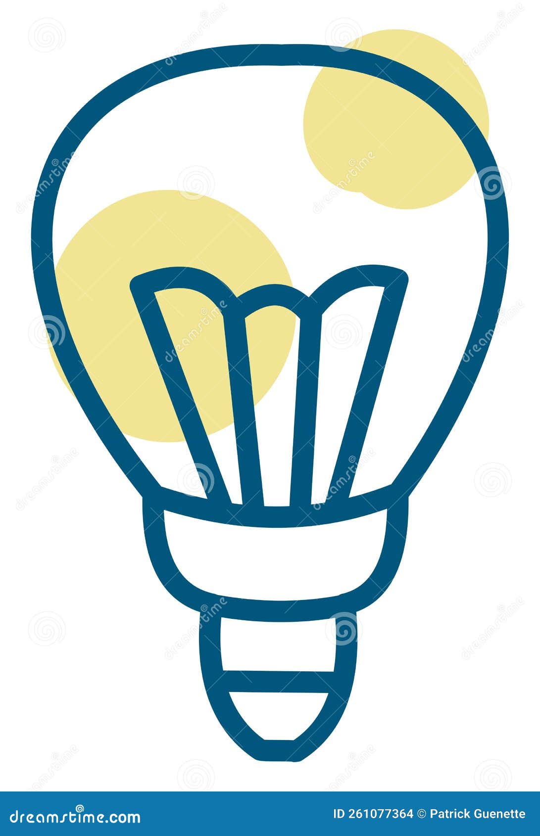 Brainstorming Lightbulb, Icon Stock Vector - Illustration of ...