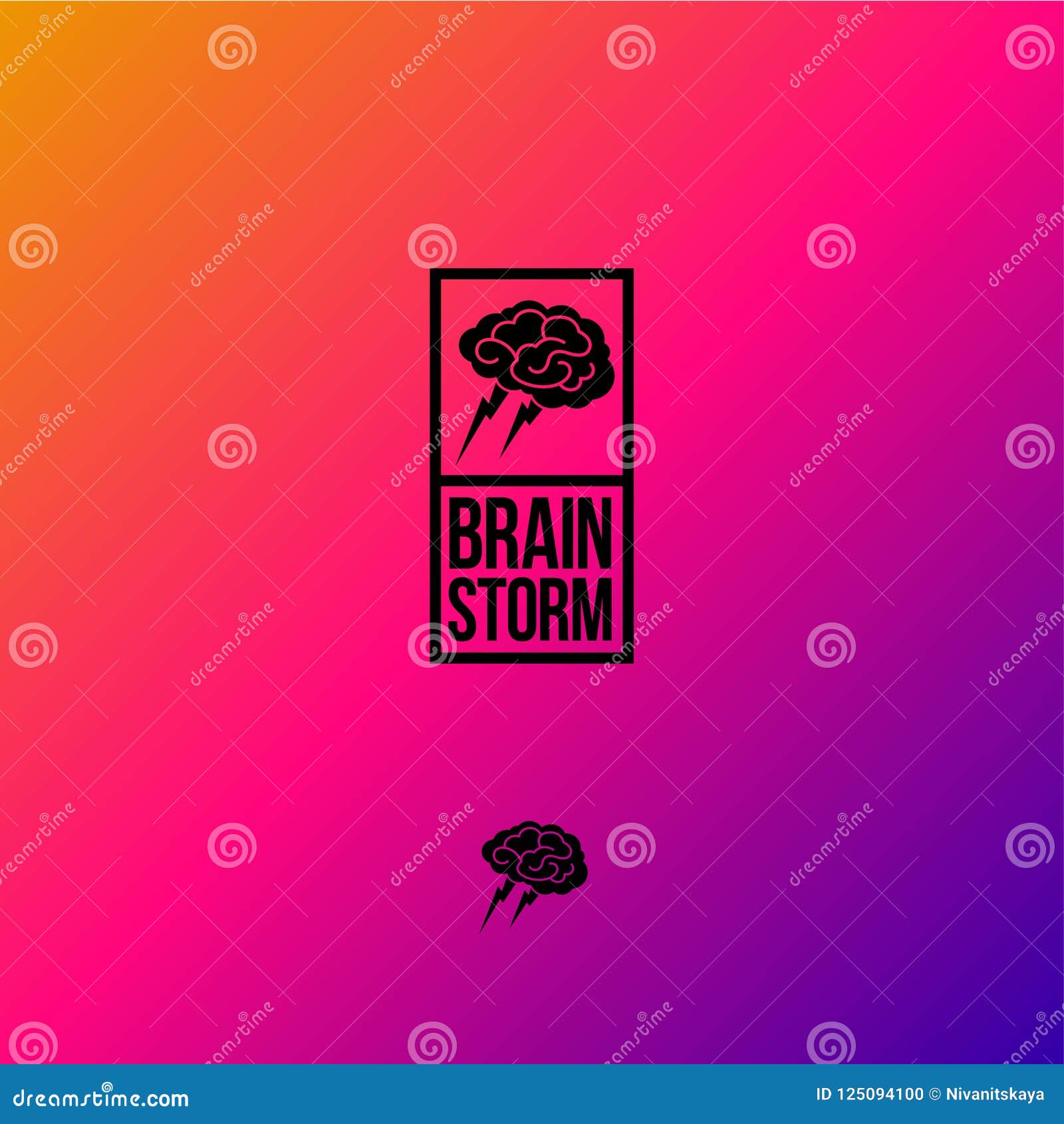 Cloud Brain Digital Human Logo Concept Design. Symbol Graphic Template ...