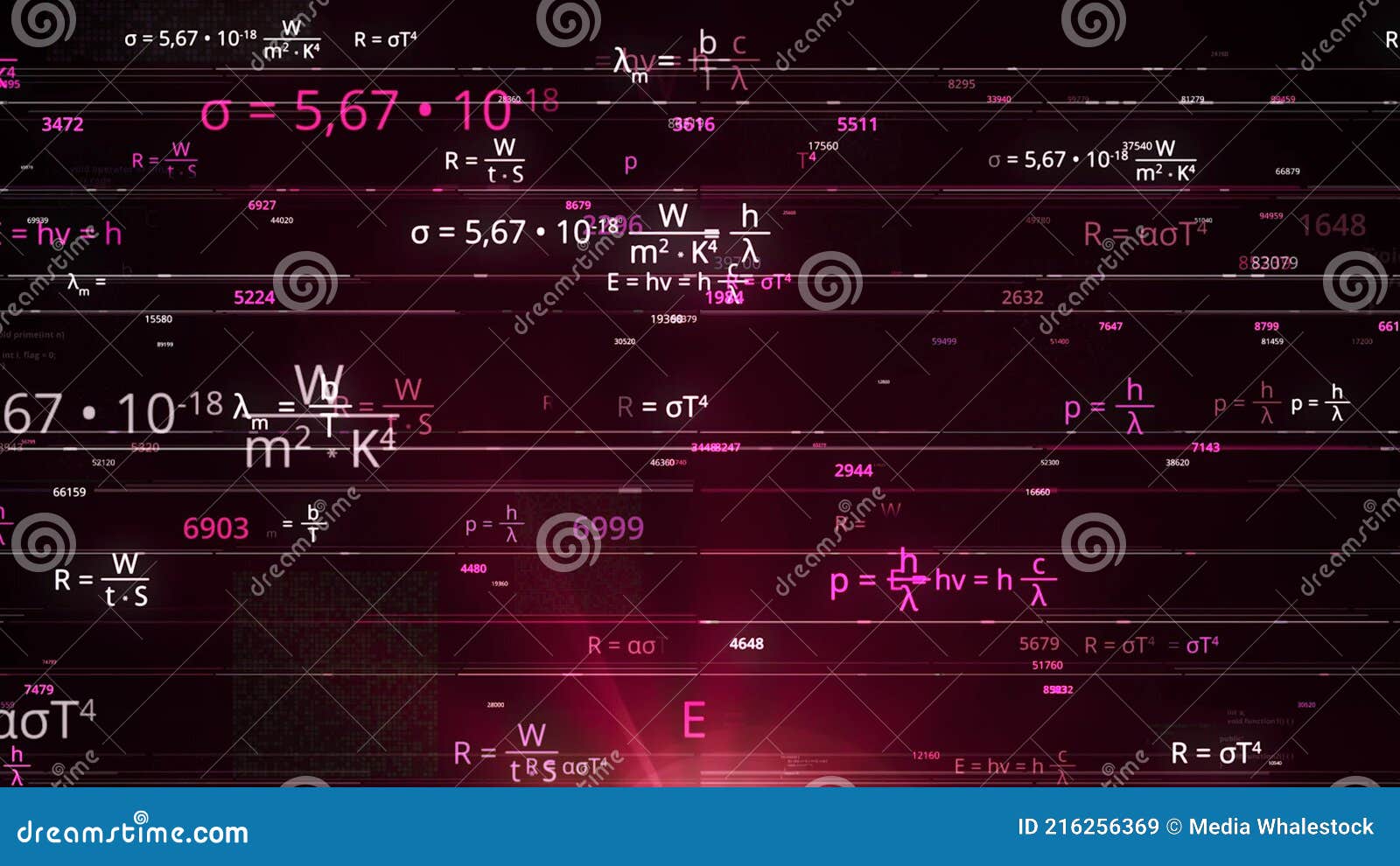 Brainstorming from Mathematical Equations. Animation Stock Video ...