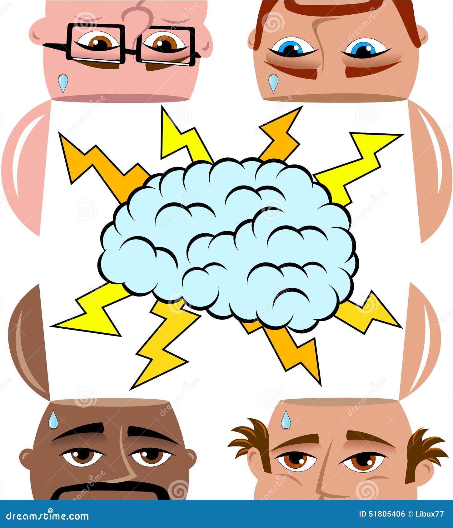 Be Open Minded Vector Illustration | CartoonDealer.com #37186402