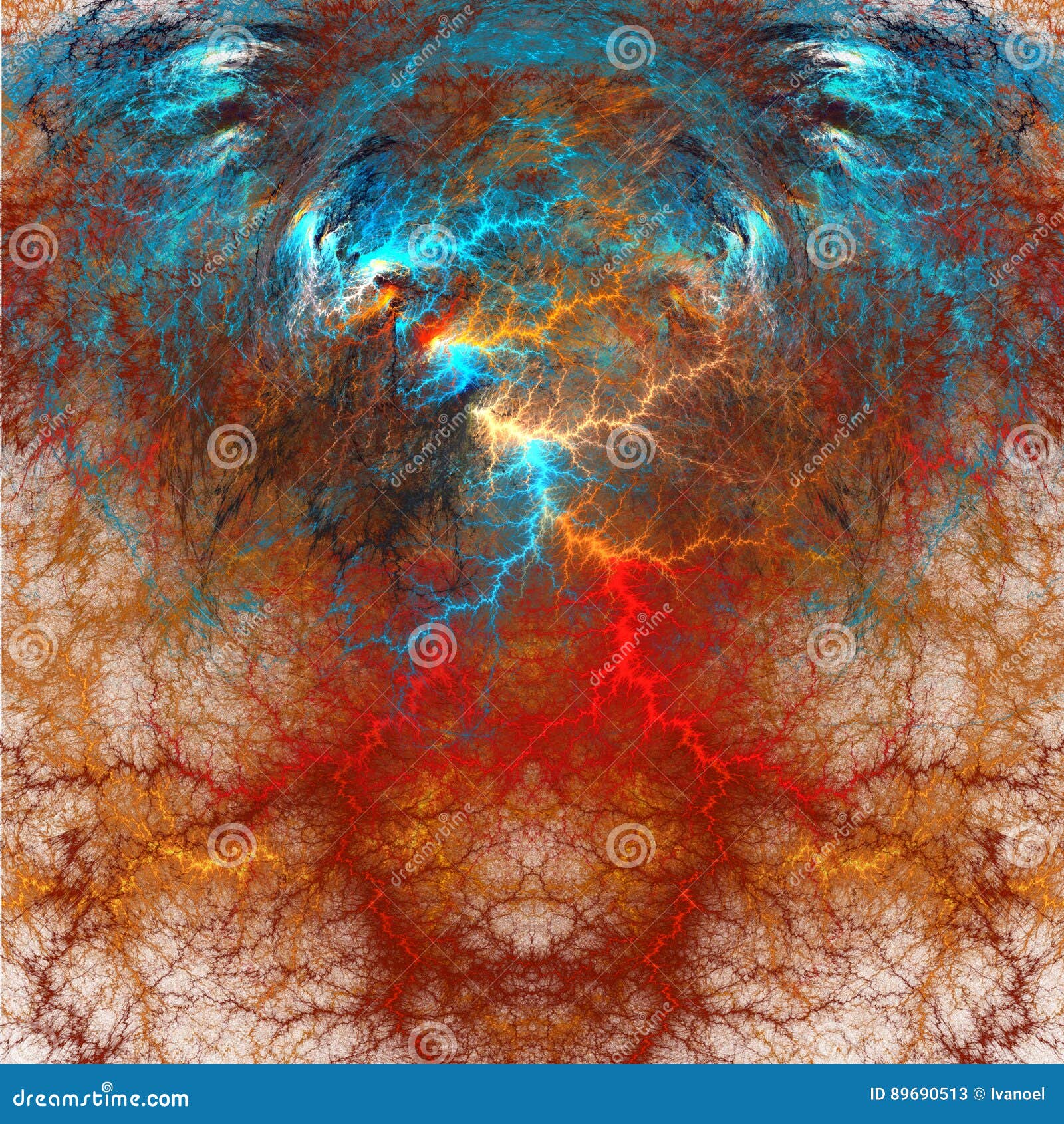 Brainstorming And Mental Problem Solving Concept Brain With Messy Line