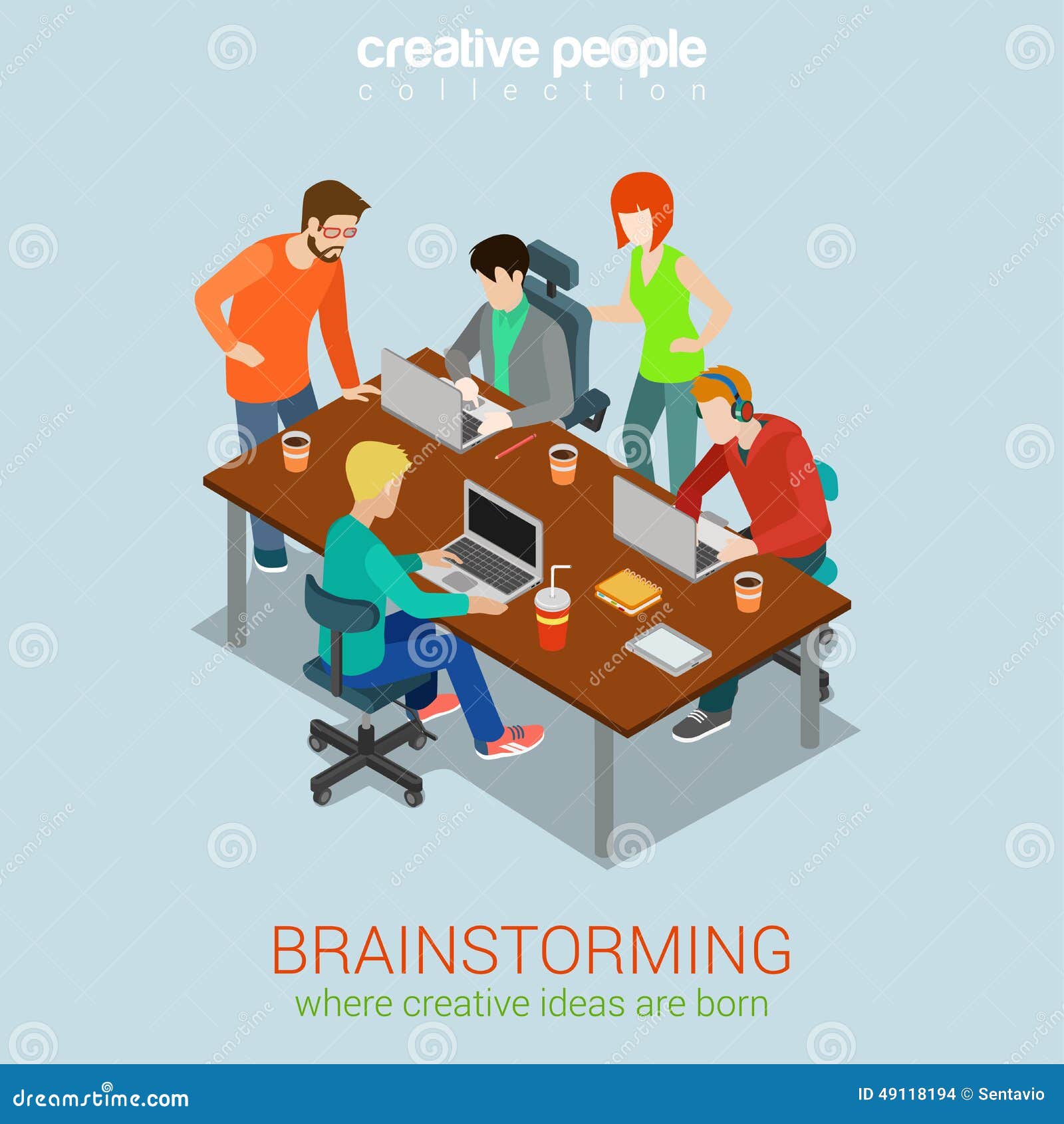 Infographic Concept Layout For Brainstorming And Infographic Background ...