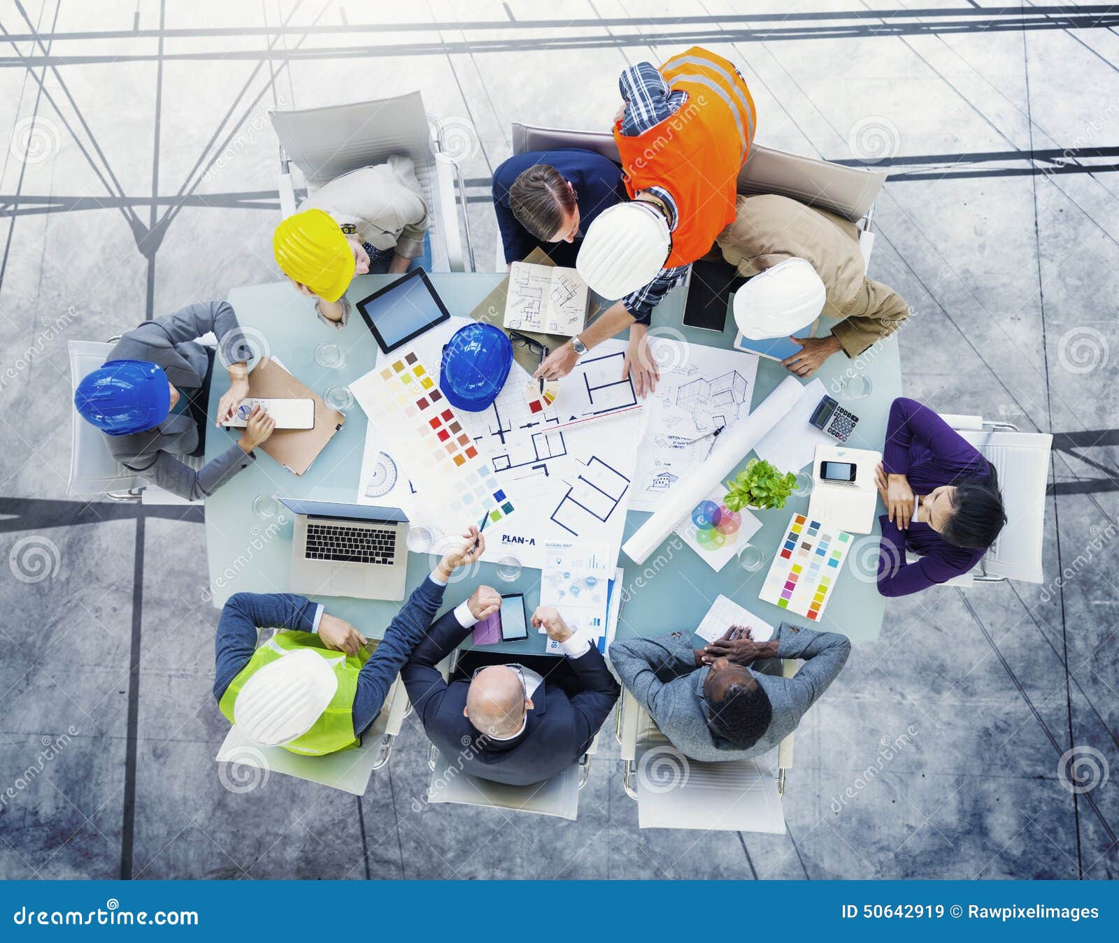 Brainstorming Planning Partnership Strategy Workstation Concept Stock ...