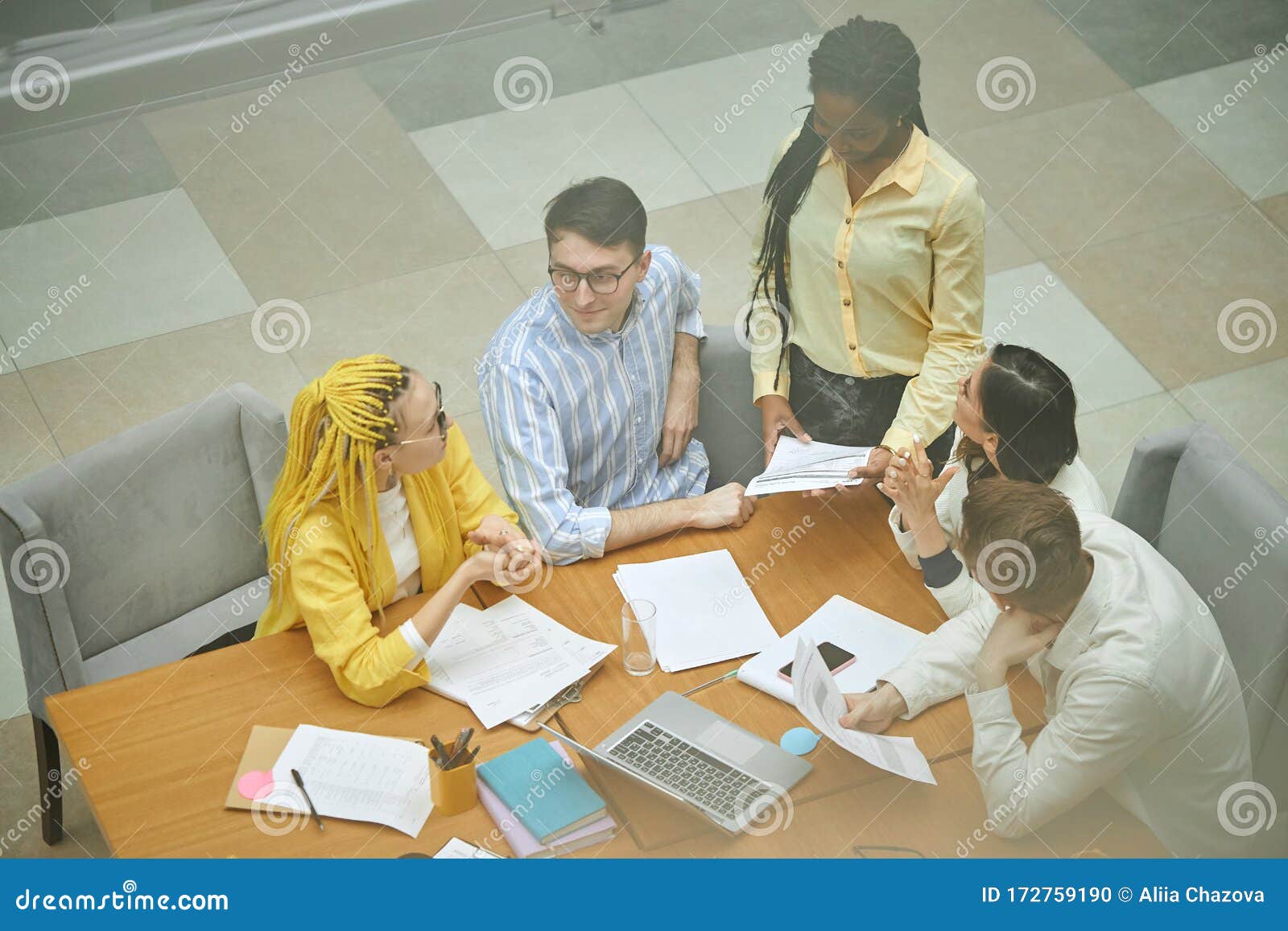 Brainstorming Process in a Small Start Up Company Stock Photo - Image ...