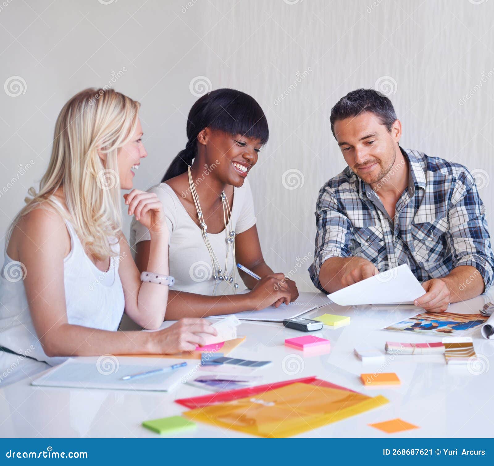 Brainstorming Session at an Agency. a Creative Team Brainstorming in ...