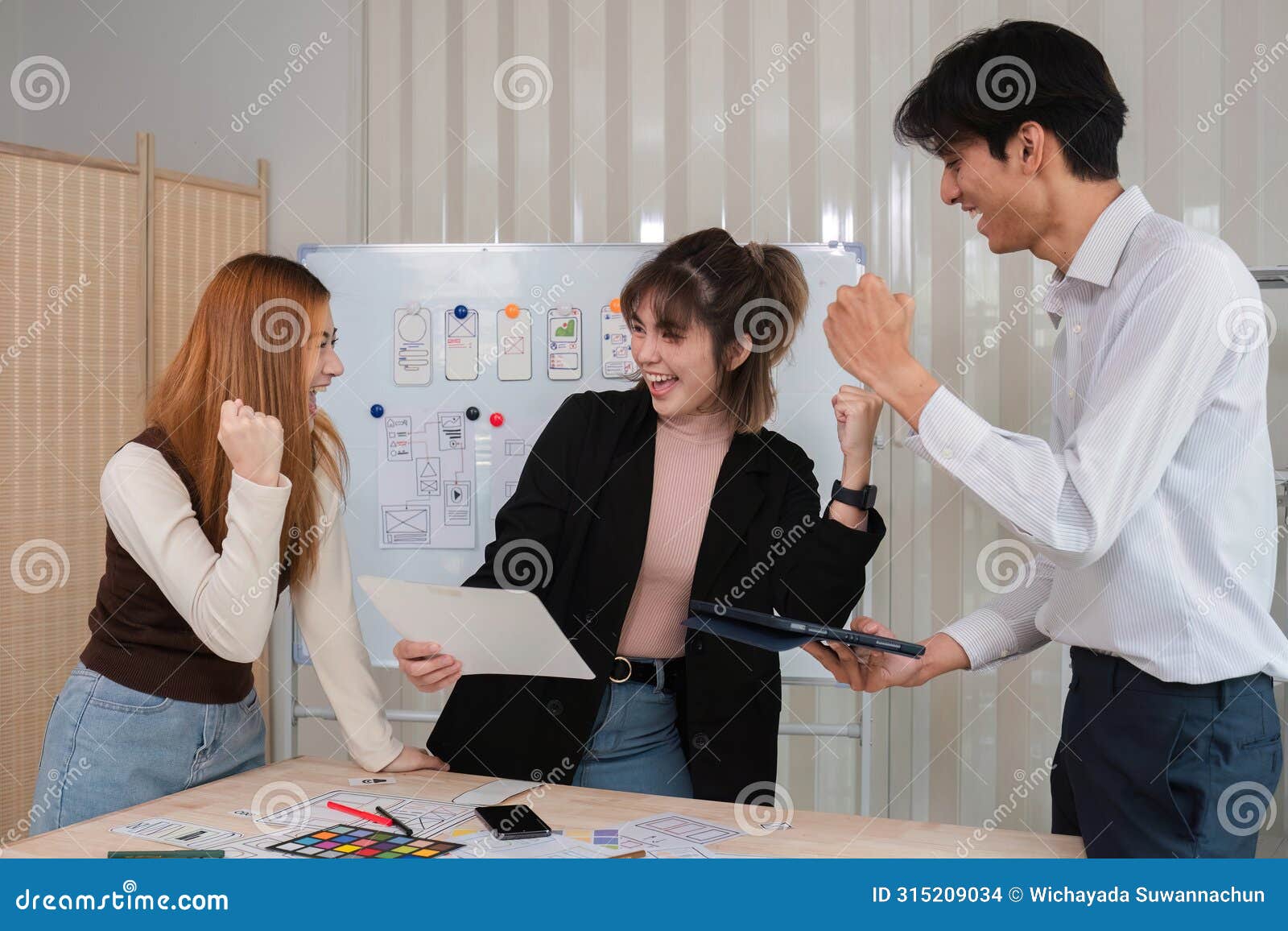 Brainstorming Session for the Creative Team of Designers in Application ...