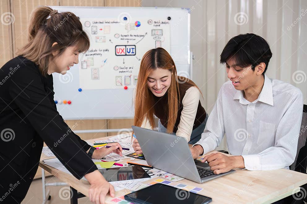 Brainstorming Session for the Creative Team of Designers in Application ...