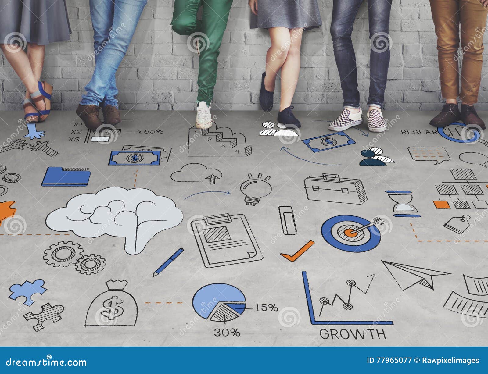 Brainstorming Strategy Creative Thinking Symbol Concept Stock Image ...