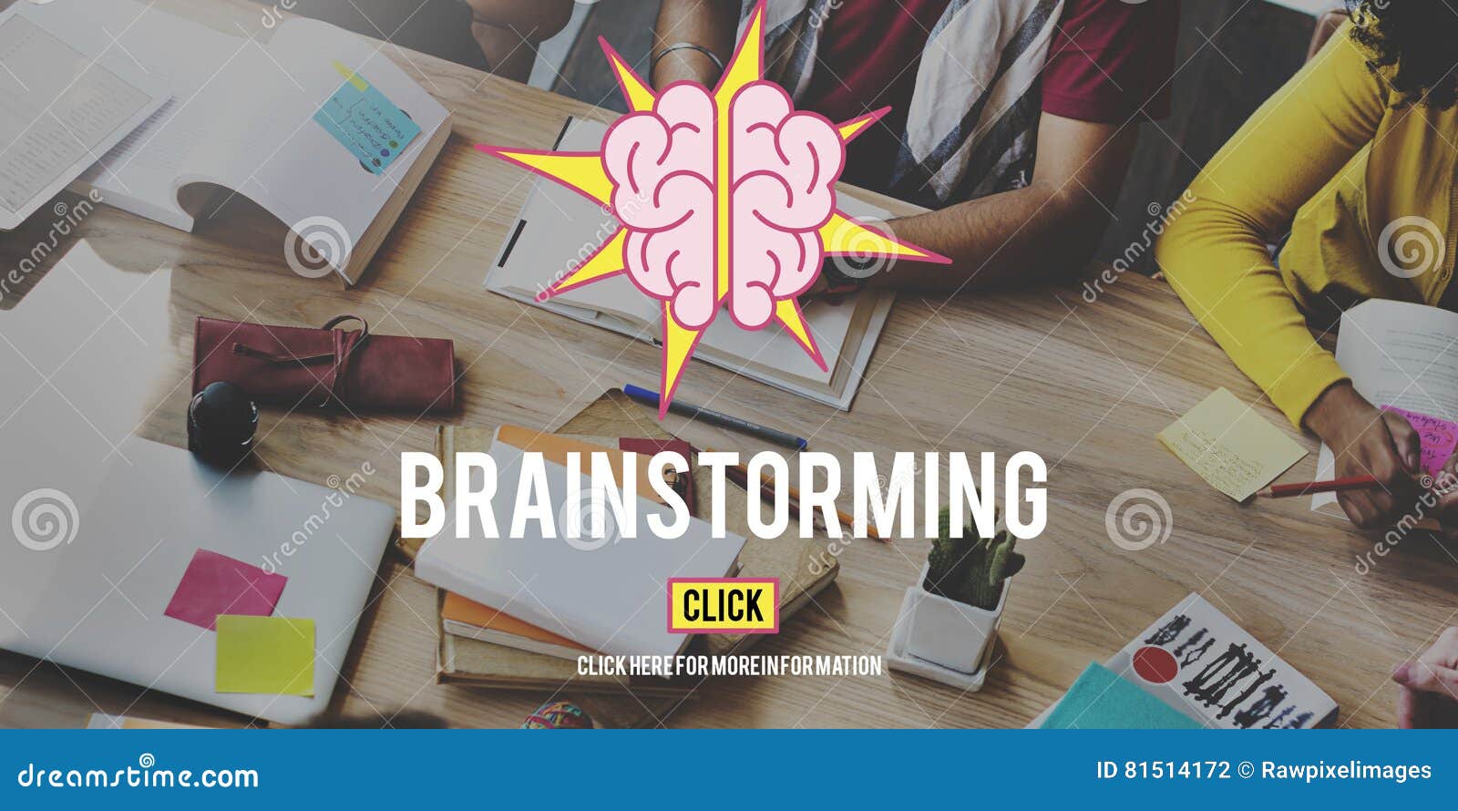 Brainstorming Thinking Discussion Strategy Concept Stock Photo - Image ...