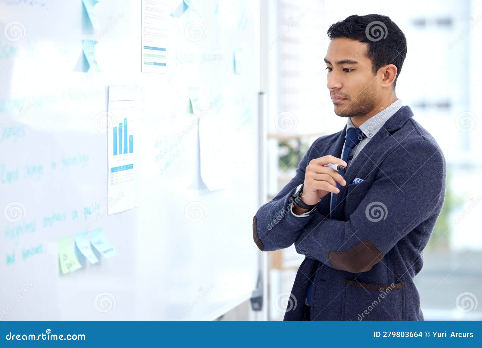 Brainstorming, Thinking and Planning with Business Man in Office for ...