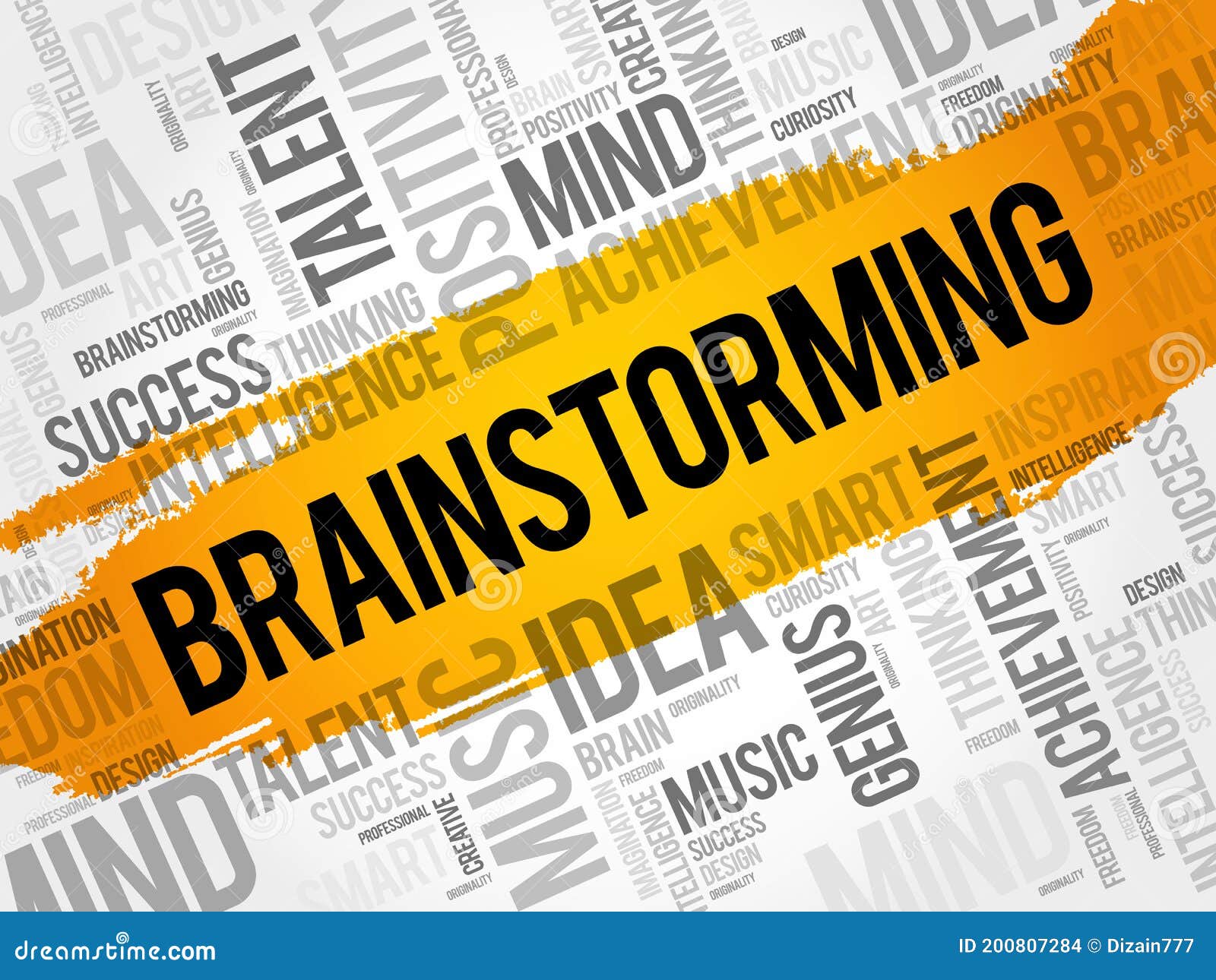 Brainstorming Word Cloud Collage Royalty-Free Stock Photography ...