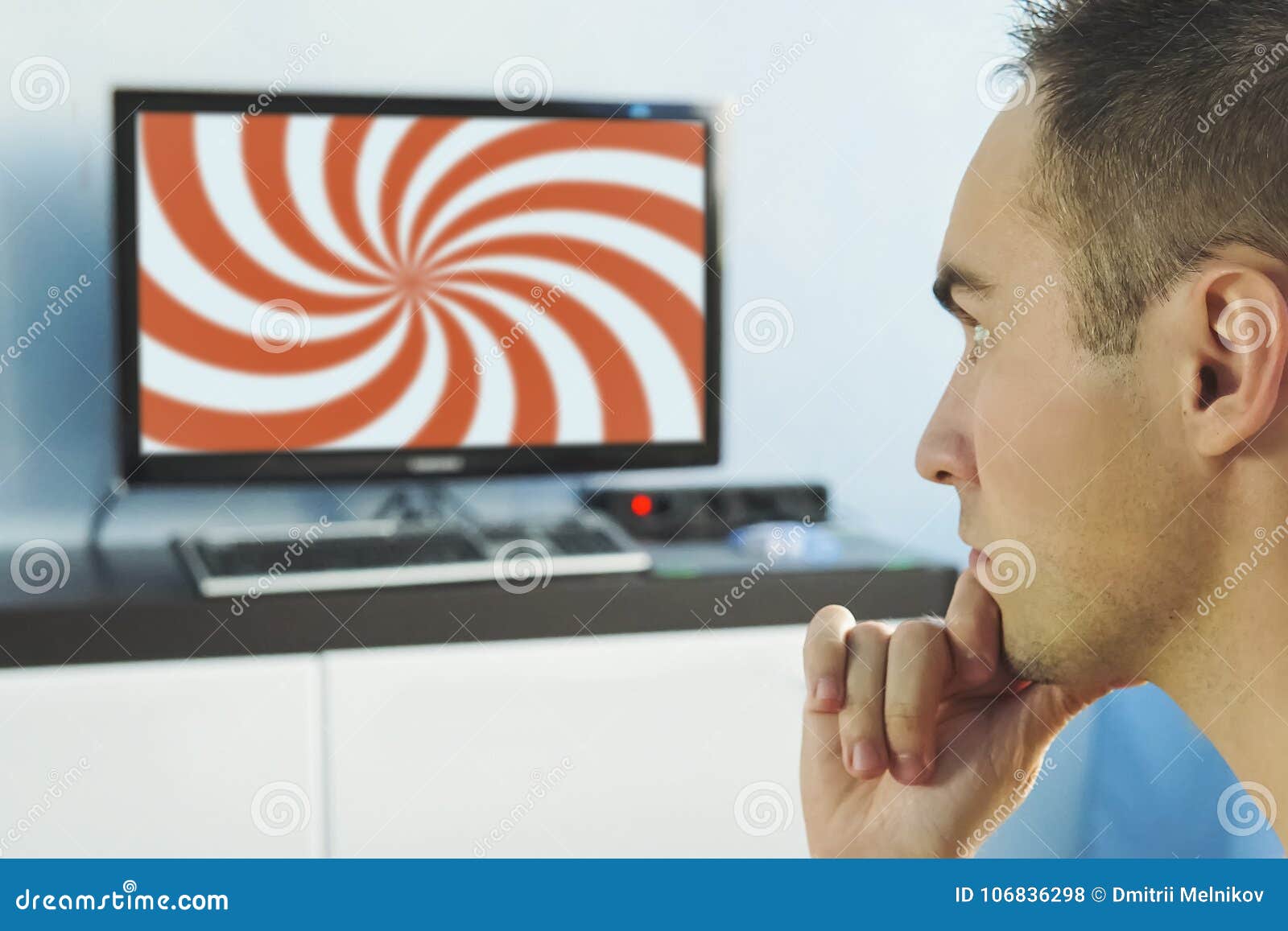 Brainwashed elderly man stock photo. Image of lounge - 106836298