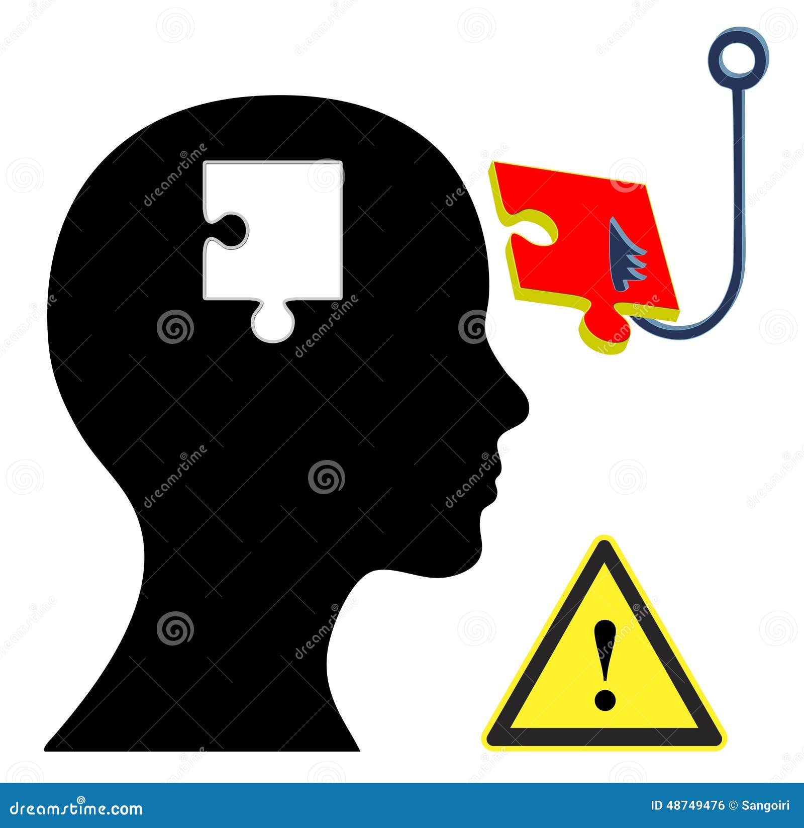 Brainwashing stock illustratie. Illustratie bestaande uit overtuiging ...