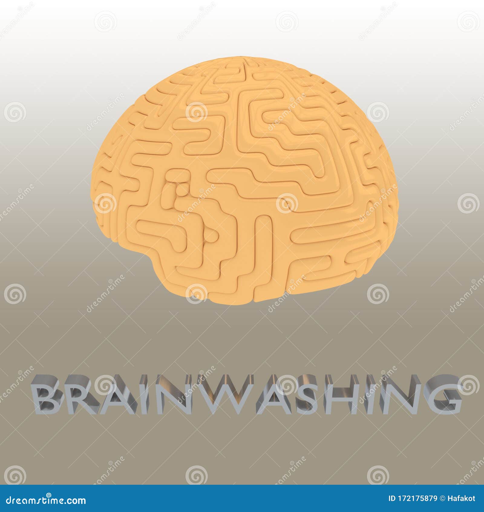 BRAINWASHING - Manipulation Concept Stock Illustration - Illustration ...