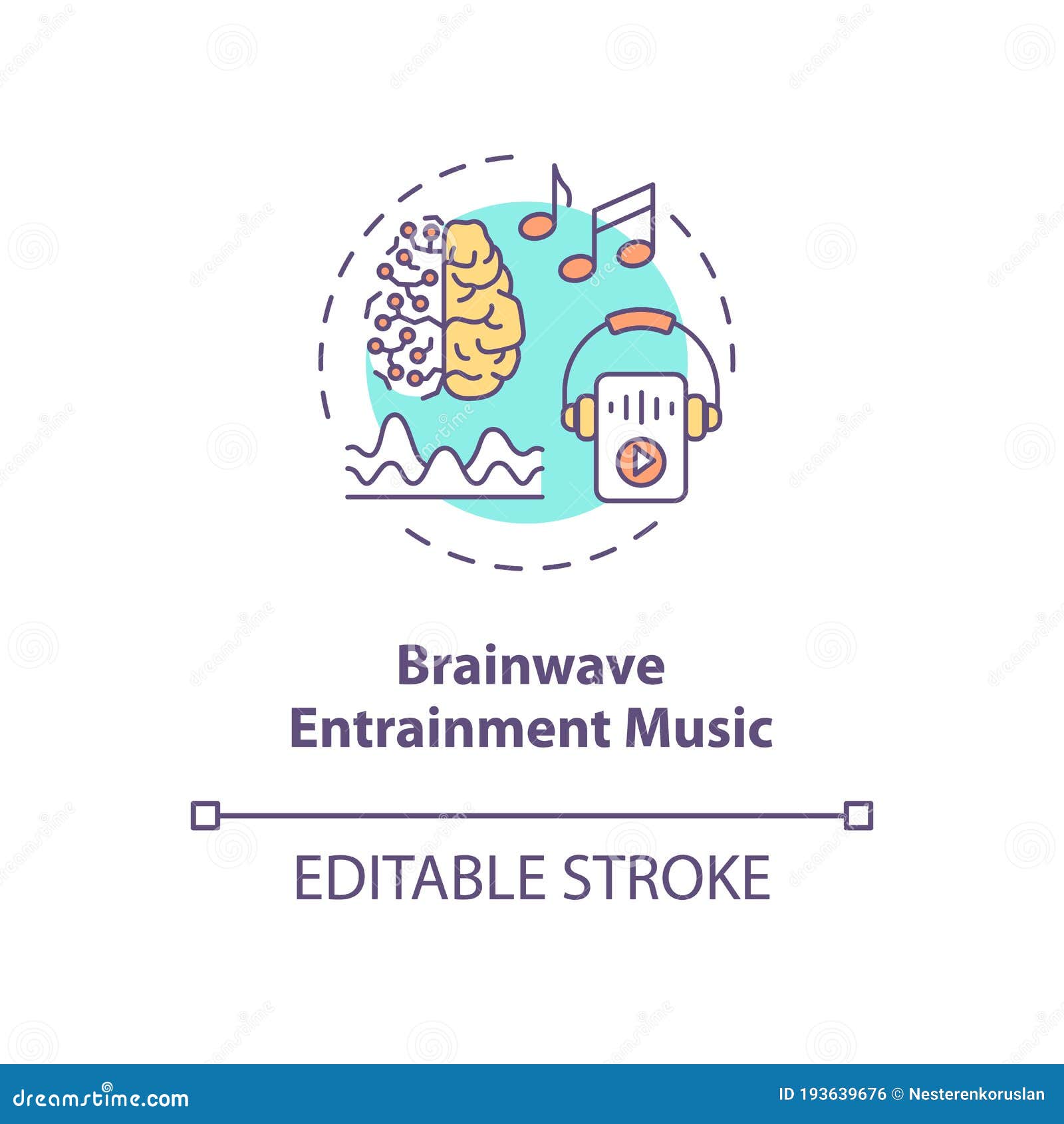 Brainwave Icon. Abstract Brain With Signal Waves. Represents Mental ... Brainwave Icon. Abstract Brain With Signal Waves. Represents Mental ...