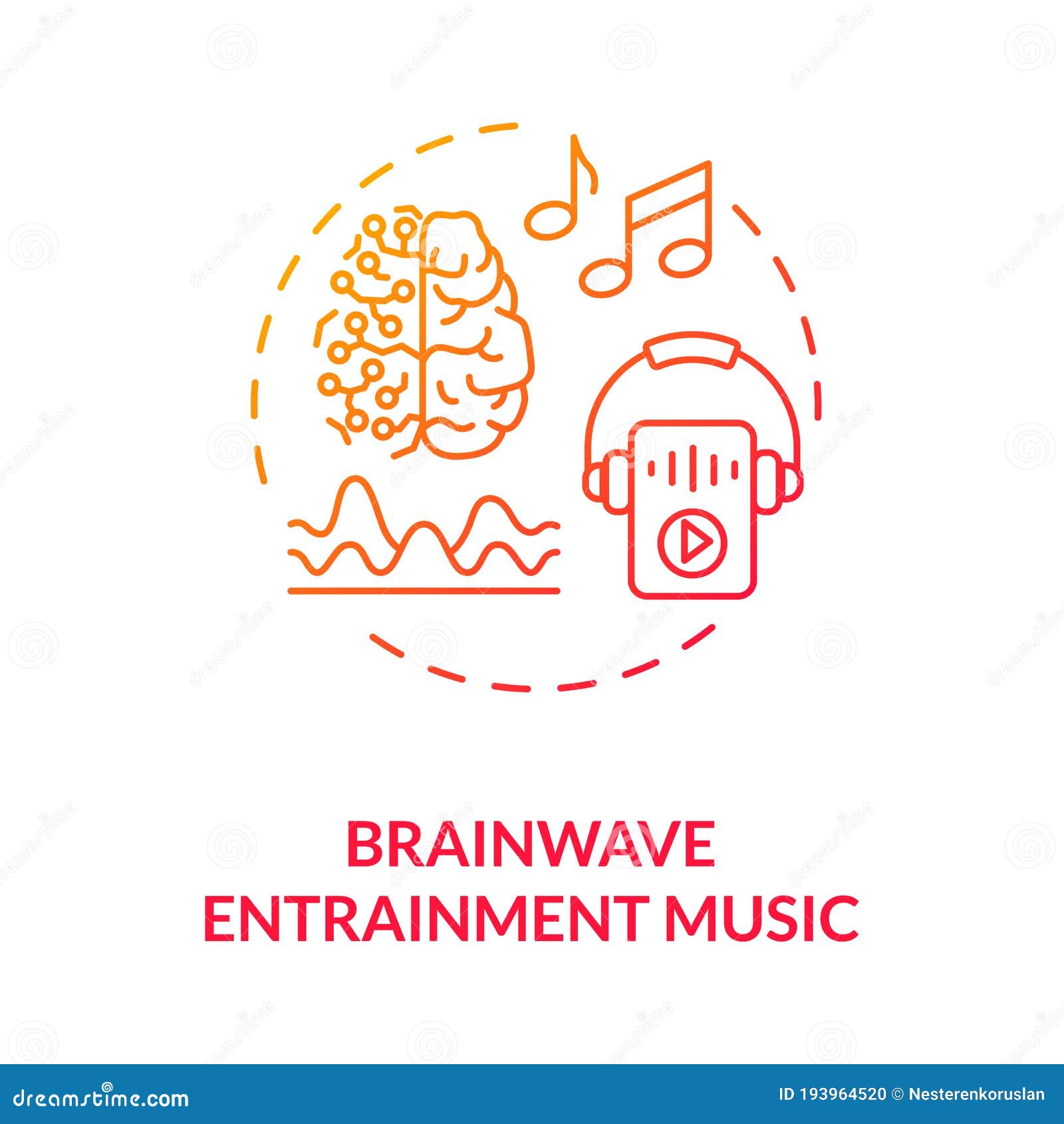Brainwave Icon. Abstract Brain With Signal Waves. Represents Mental ... Brainwave Icon. Abstract Brain With Signal Waves. Represents Mental ...