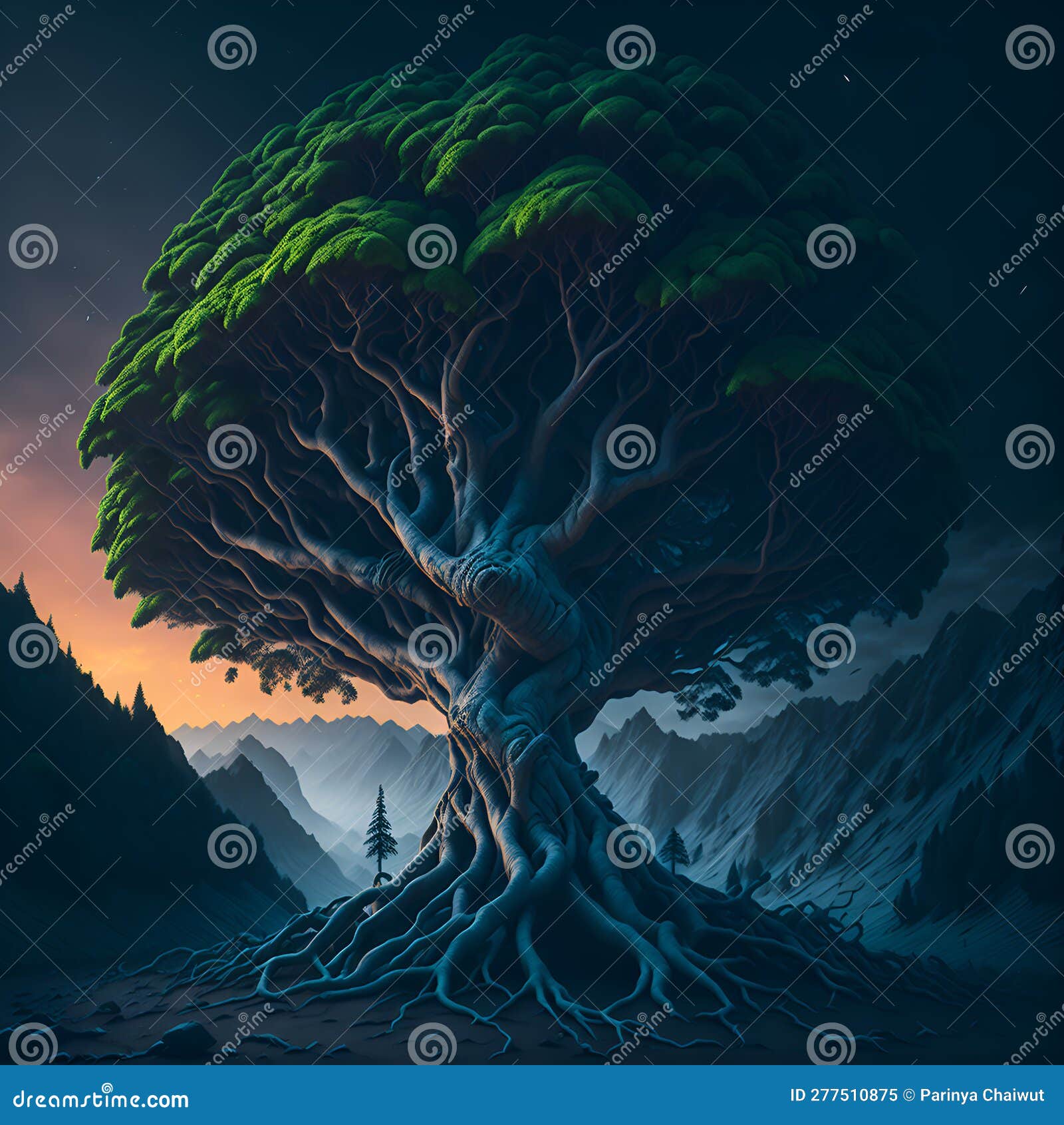 Brainy Forest, Generative AI Stock Image - Image of organic ...