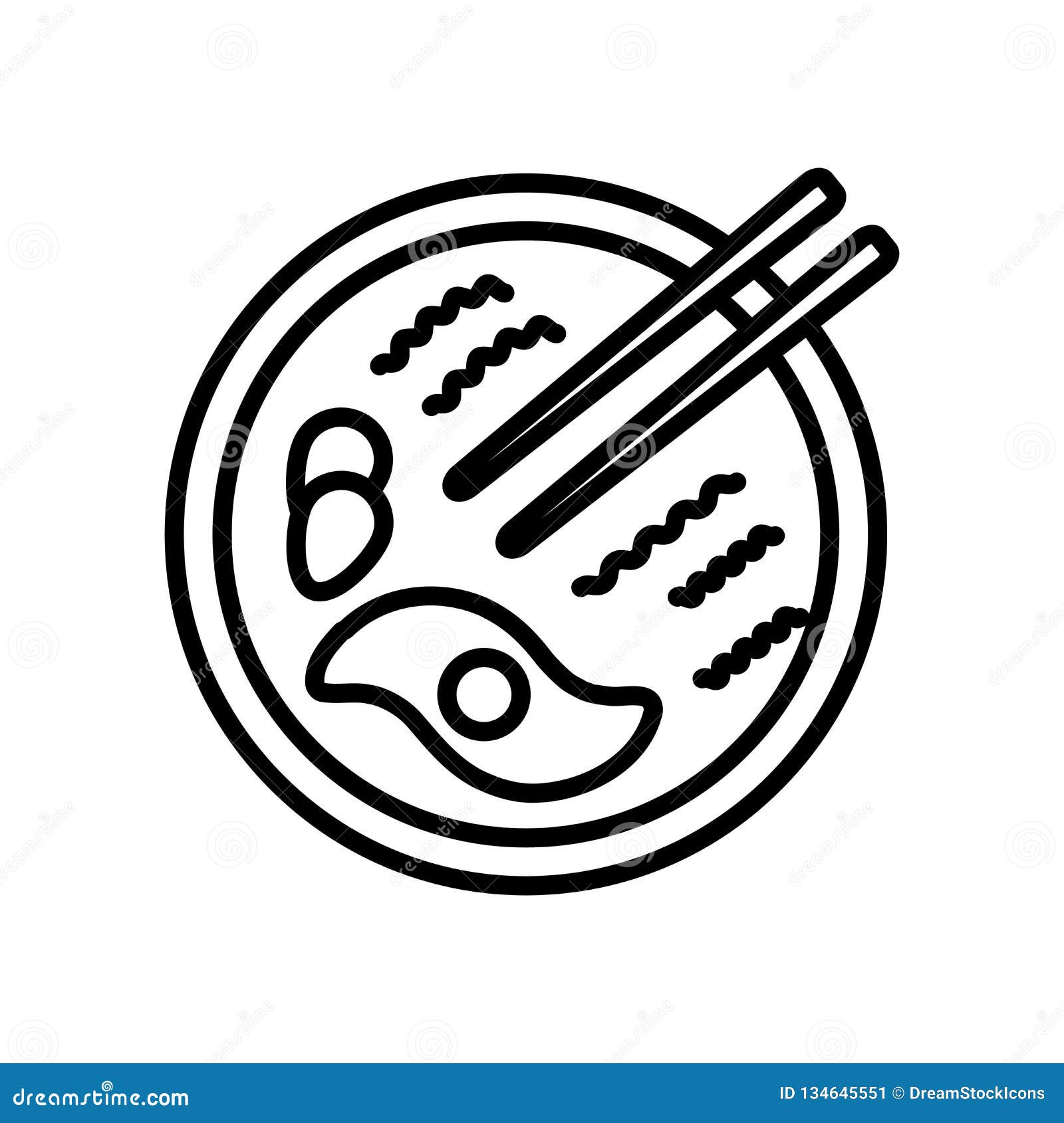 Braised Abalone Vector Icon On White Background. Flat Vector Braised ...