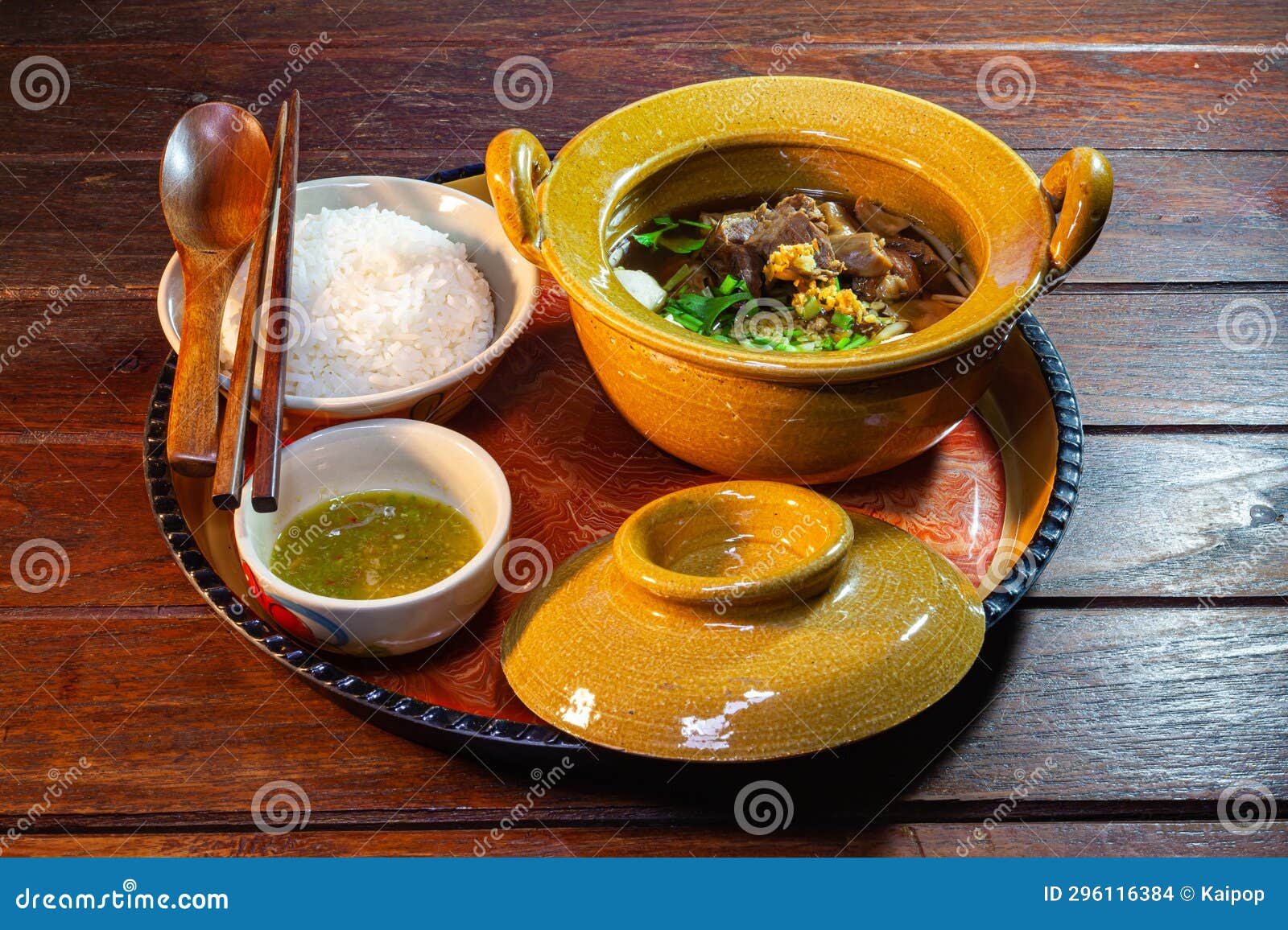 Braised beef in Clay Pot stock photo. Image of meat - 296116384