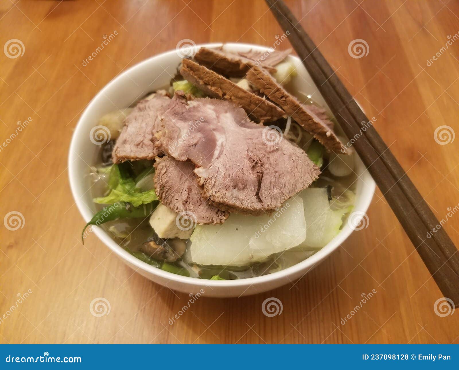 Braised Beef Noodle Soup stock photo. Image of lunch - 237098128